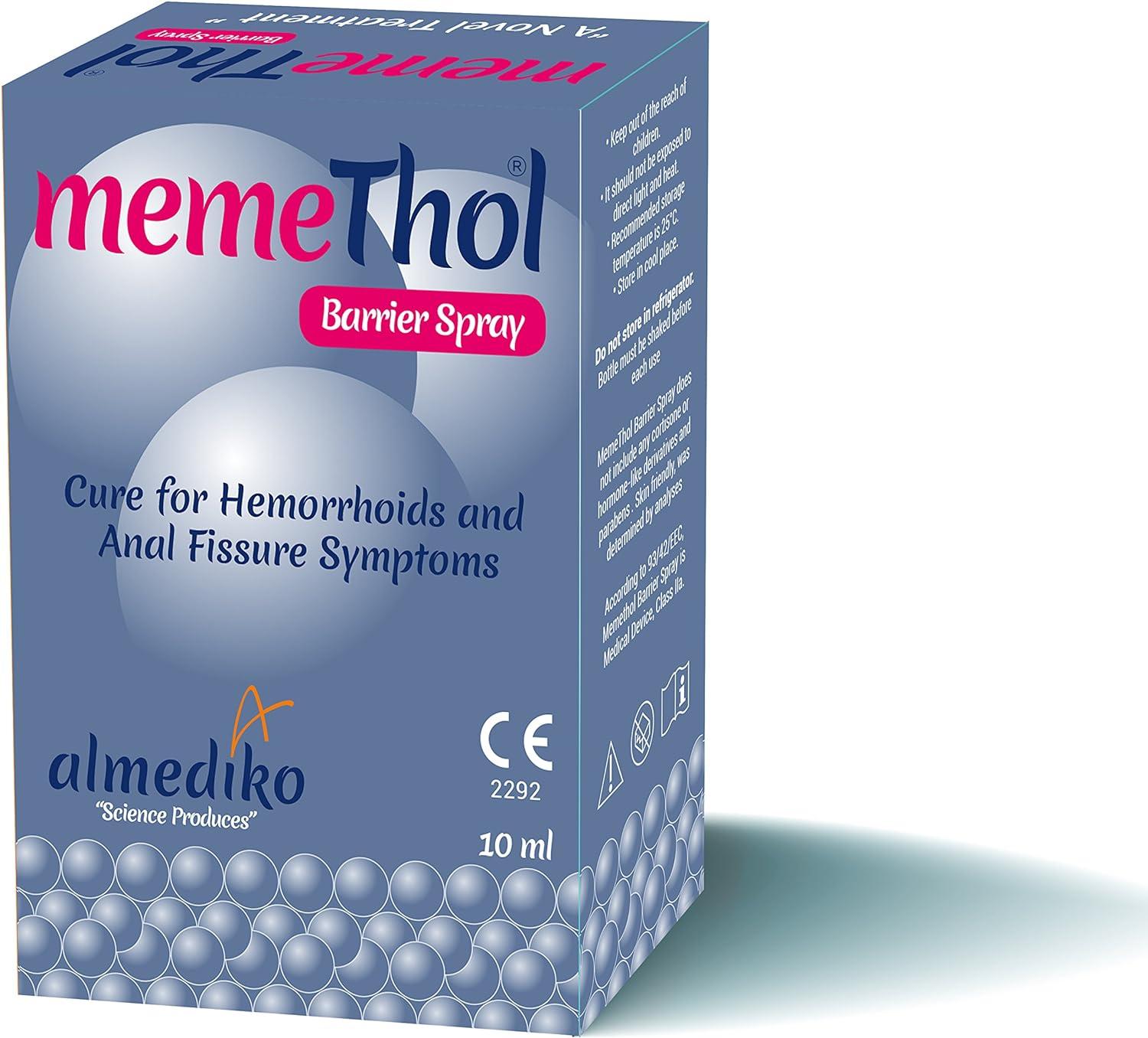 Memethol Hemorrhoids Barrier Spray - Fast Relief and Protection ...