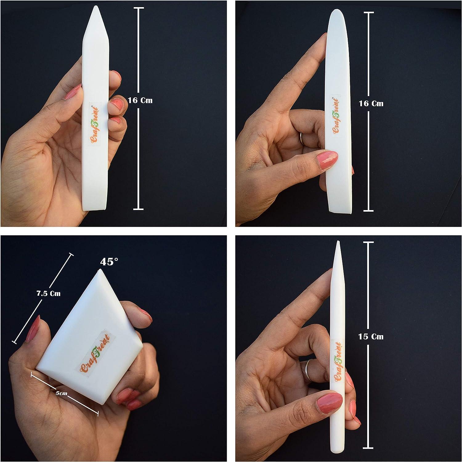CrafTreat Teflon Bone Folder and Scoring Tool Set - Large Ergo Square ...