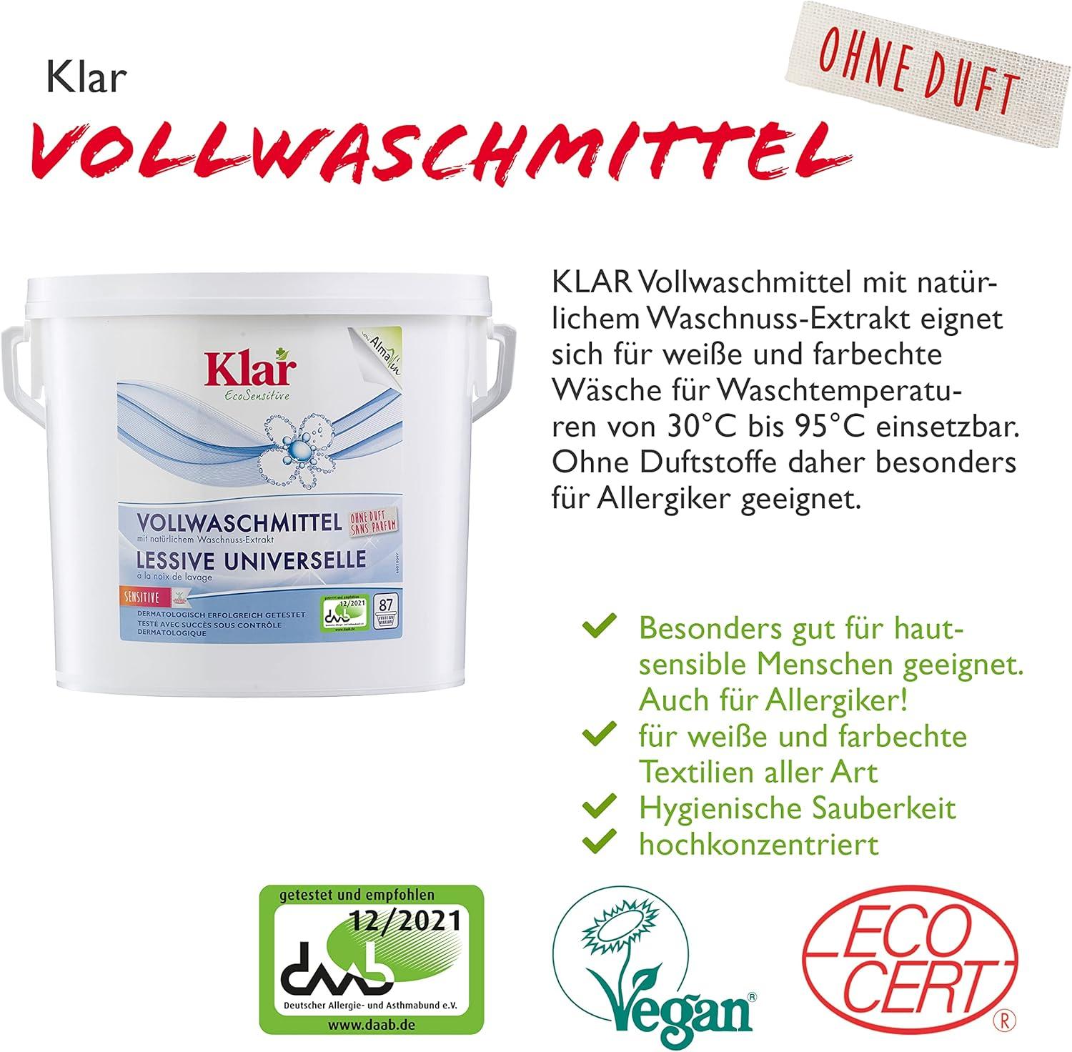 Clear Fully Detergent 4.4kg | Fragrance-Free Vegan Eco-Friendly Washing ...