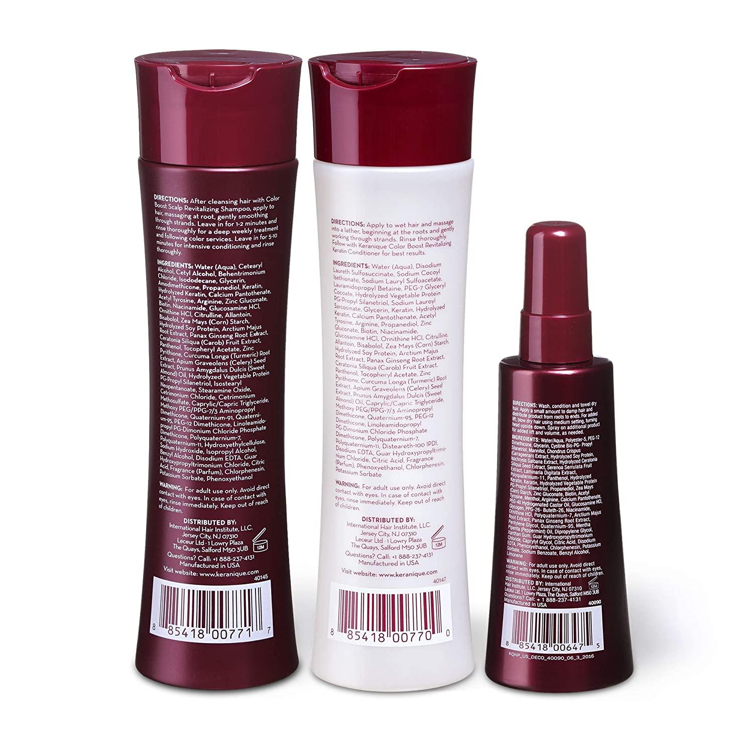 Keranique Color Boost Anti-Hair Loss Kit - Shampoo, Conditioner ...