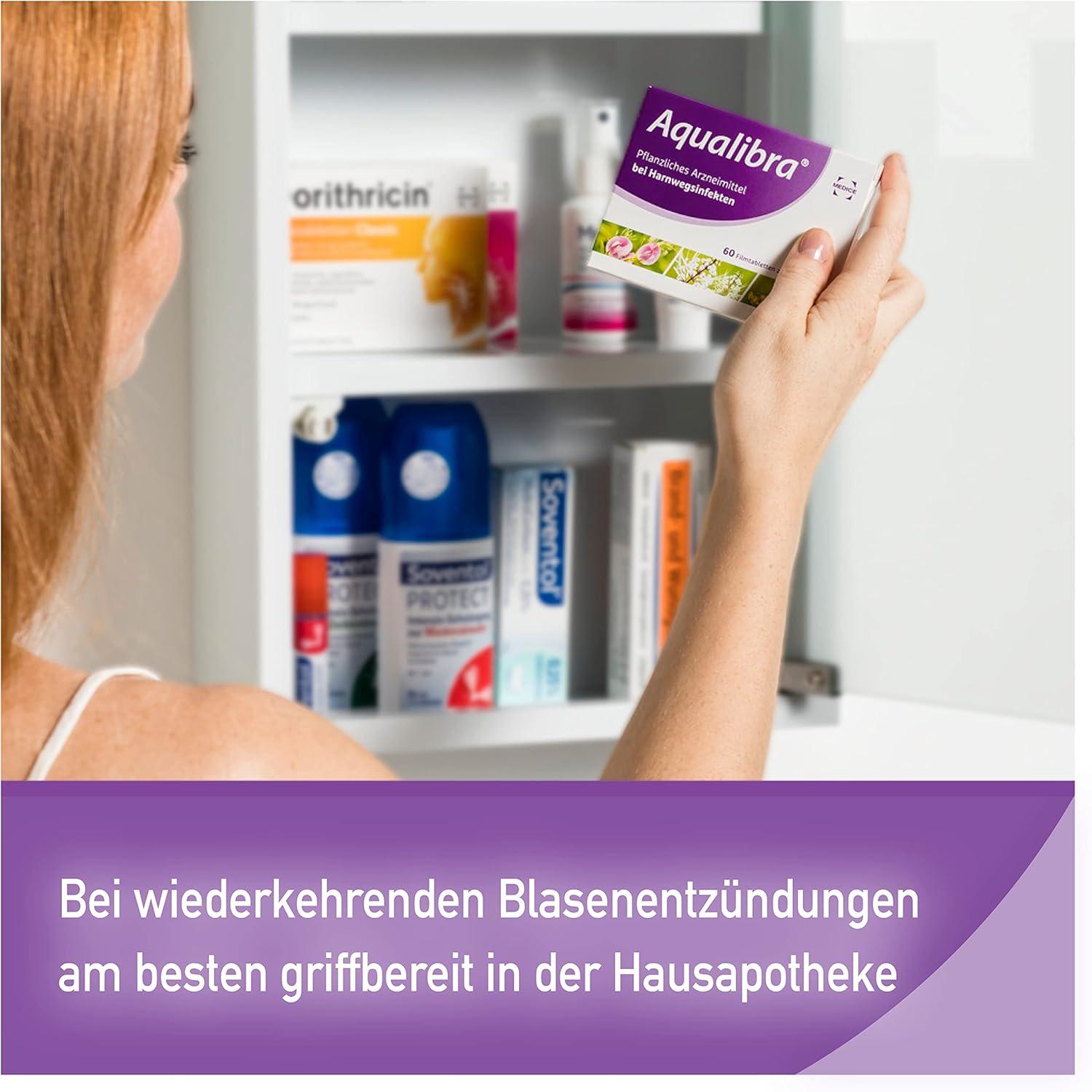 Aqualibra 60 Film-Coated Tablets for Cystitis & Urinary Tract Infection ...