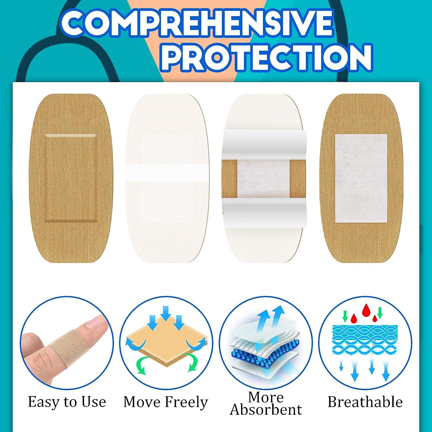 Assorted Styles Flexible Fabric Adhesive Bandages Small Breathable ...