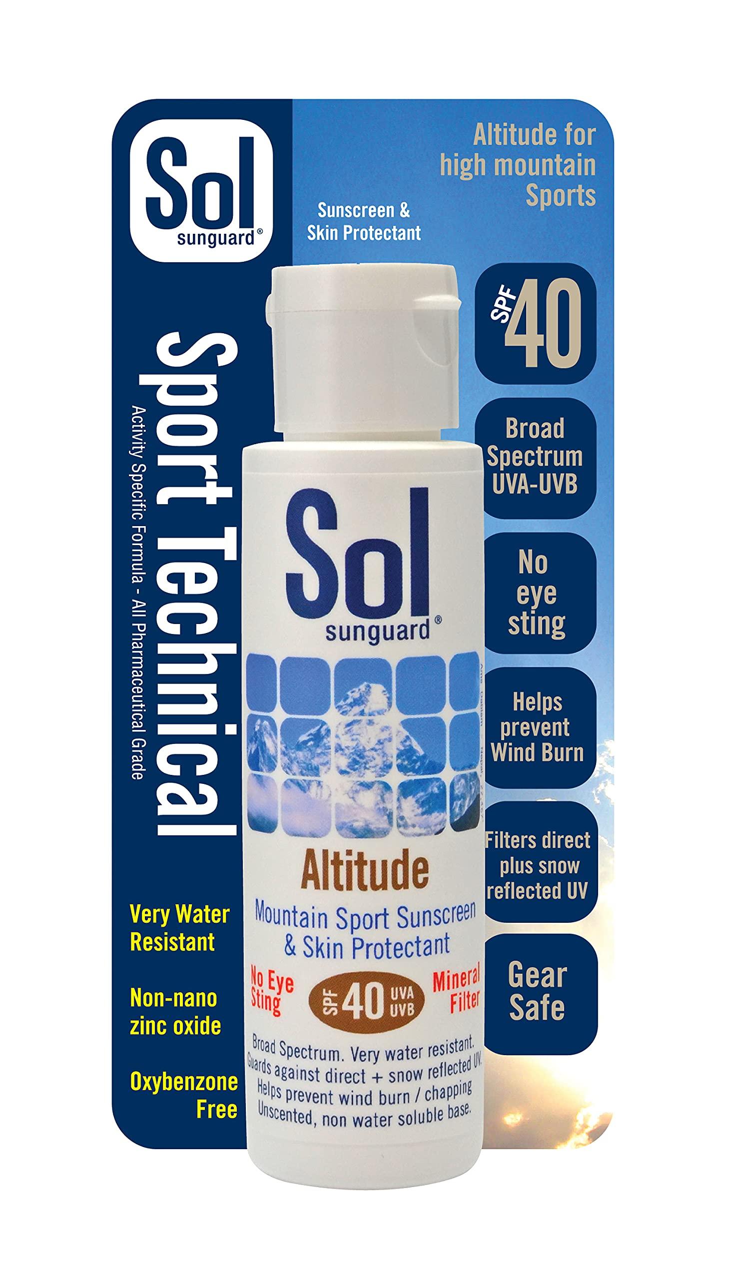 SOL Sunguard Altitude 3OZ Mountain Sport Sunscreen for Skin Protection ...