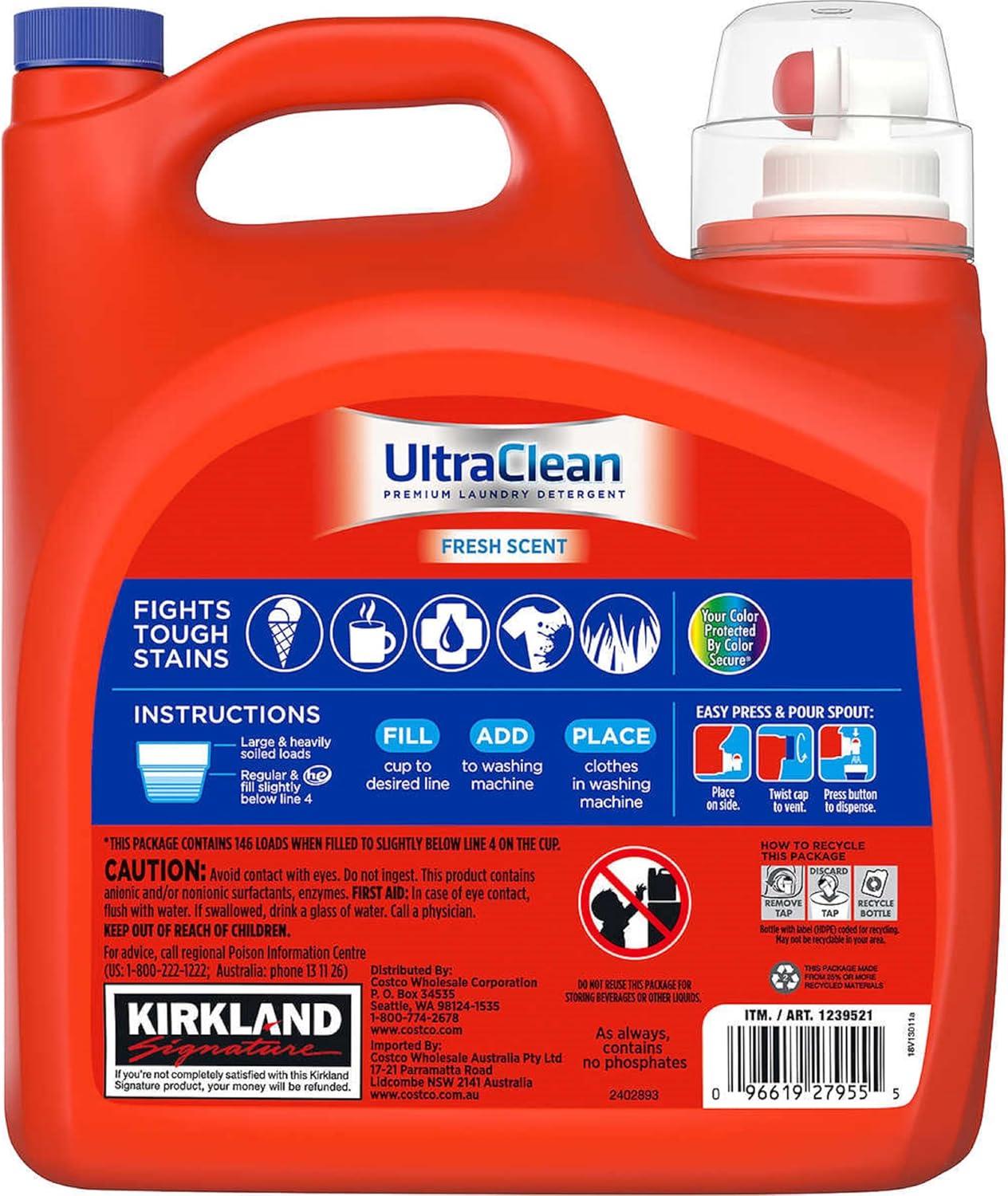 Kirkland Signature Ultra Clean Premium Laundry Detergent 2X Concentrate - Buy Online ...