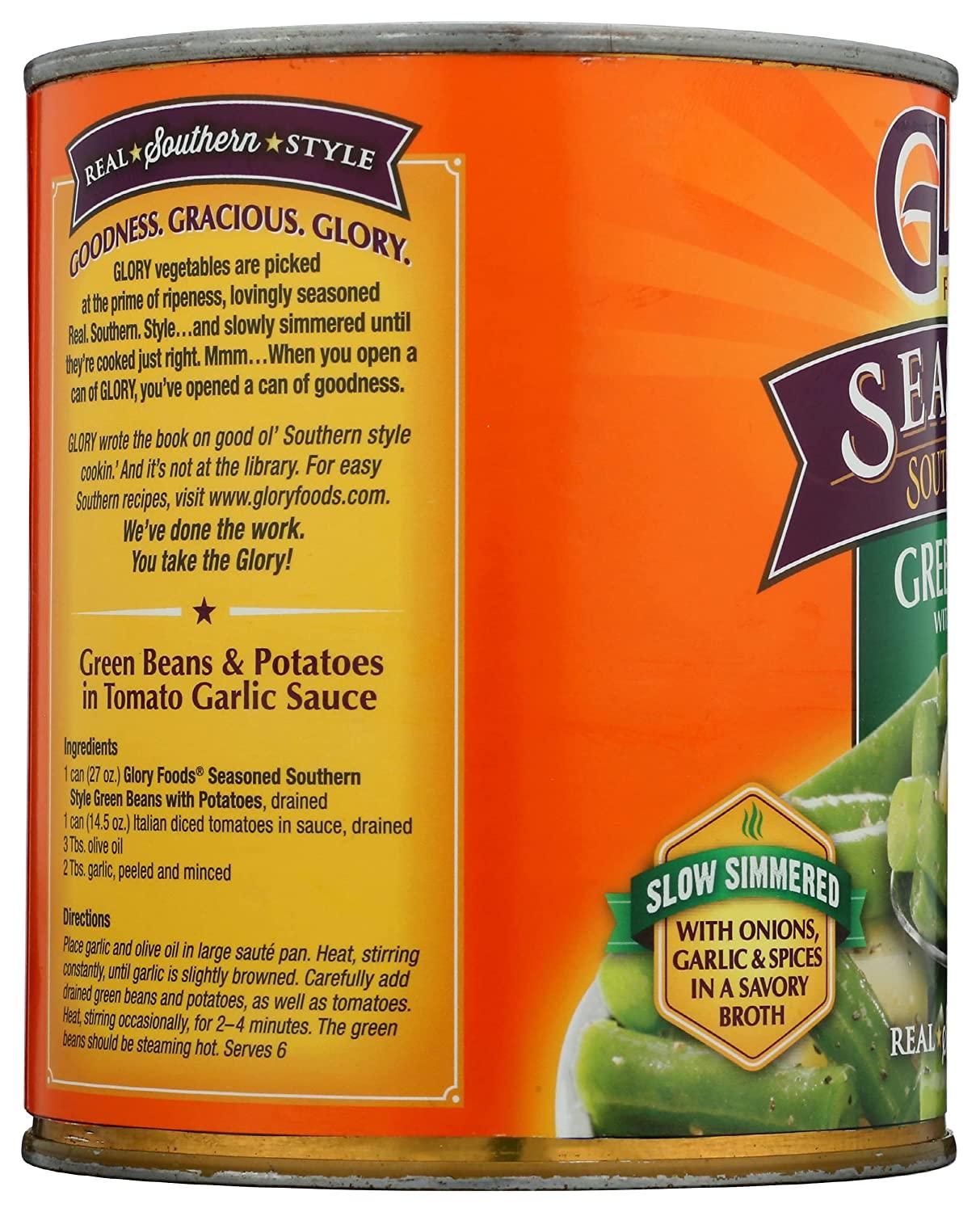 Glory Foods Seasoned Bean String & Potatoes 27 oz | Buy Now with ...
