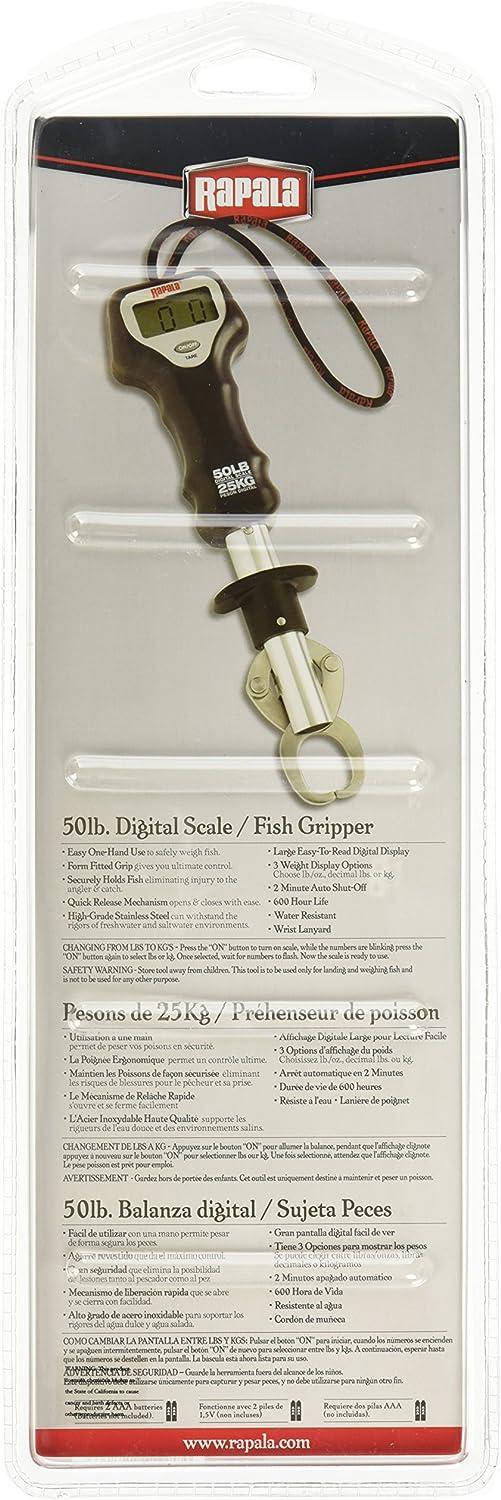 Rapala Digital Fish Gripper Black/Silver - Easy and Accurate Fishing ...