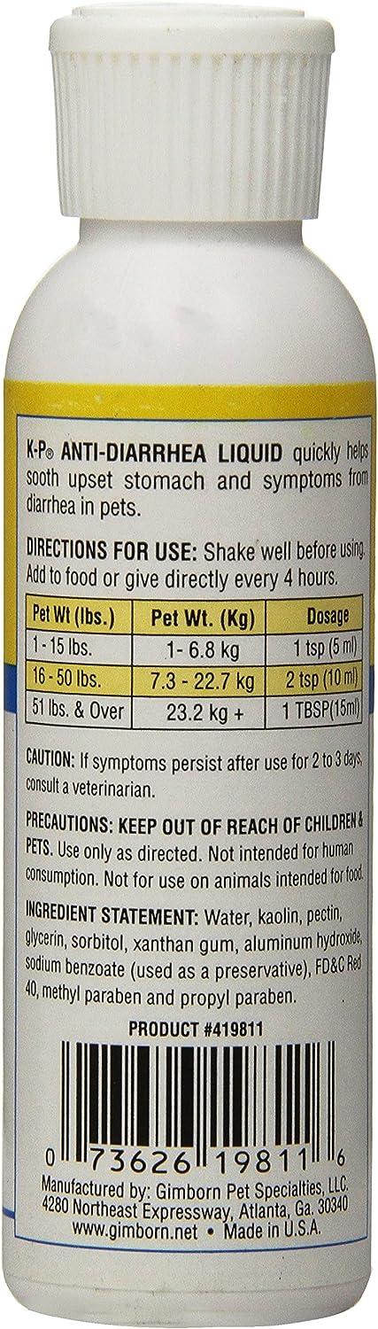 Miracle Care K-P Anti-Diarrhea Liquid 4oz - Fast Relief for Pets | Buy ...