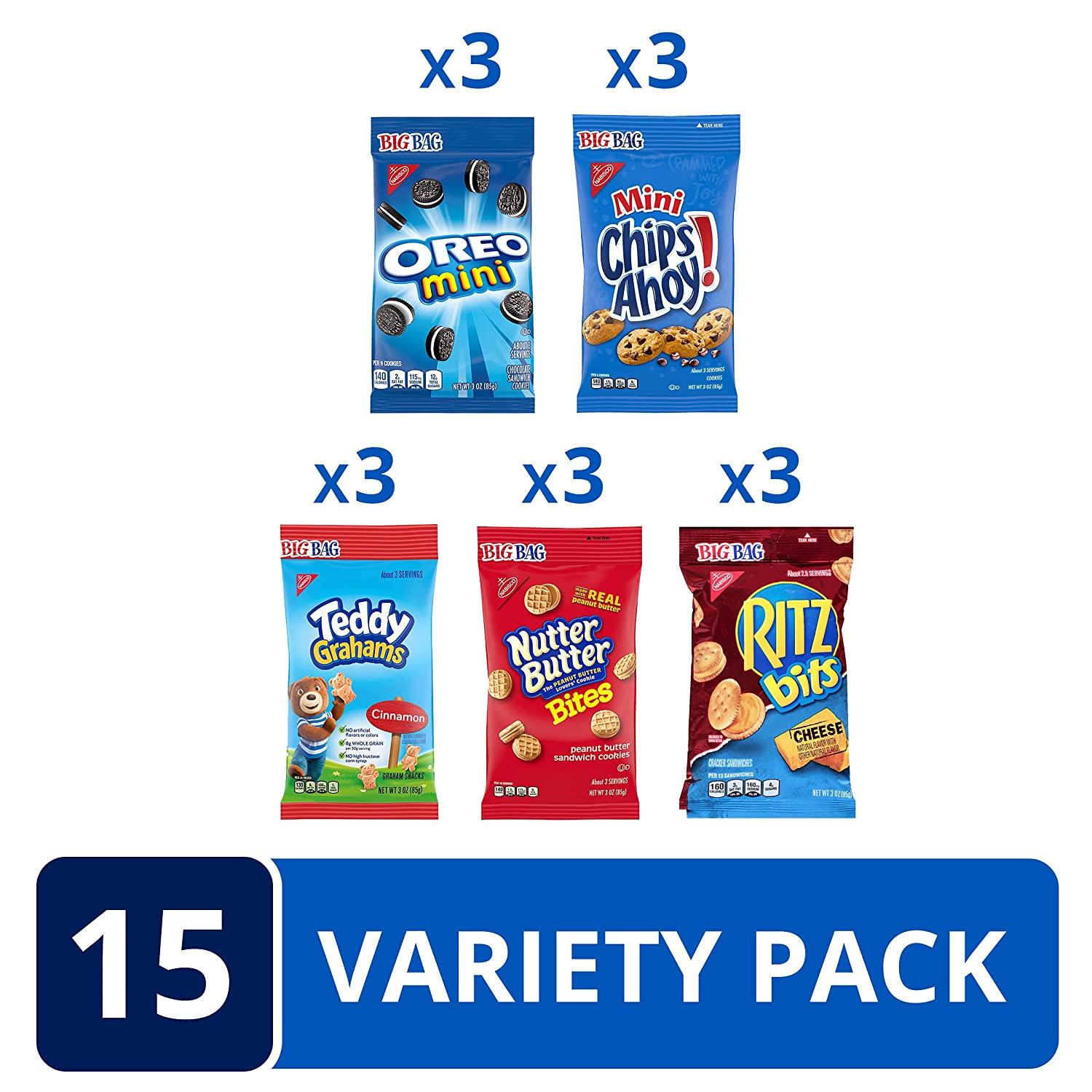 Halloween Mini Cookies & Crackers Variety Pack - OREO, CHIPS AHOY ...