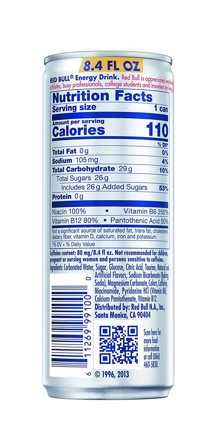 Red Bull Energy Drink Label