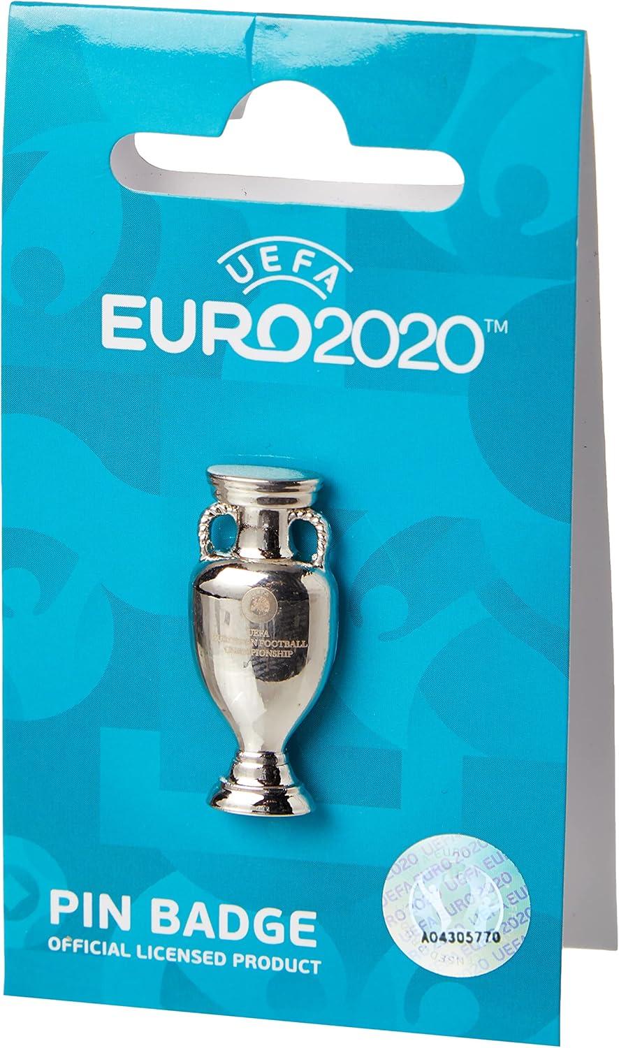 Buy UEFA Euro 2020 Pin Badge Trophy - 30mm Grey | International ...