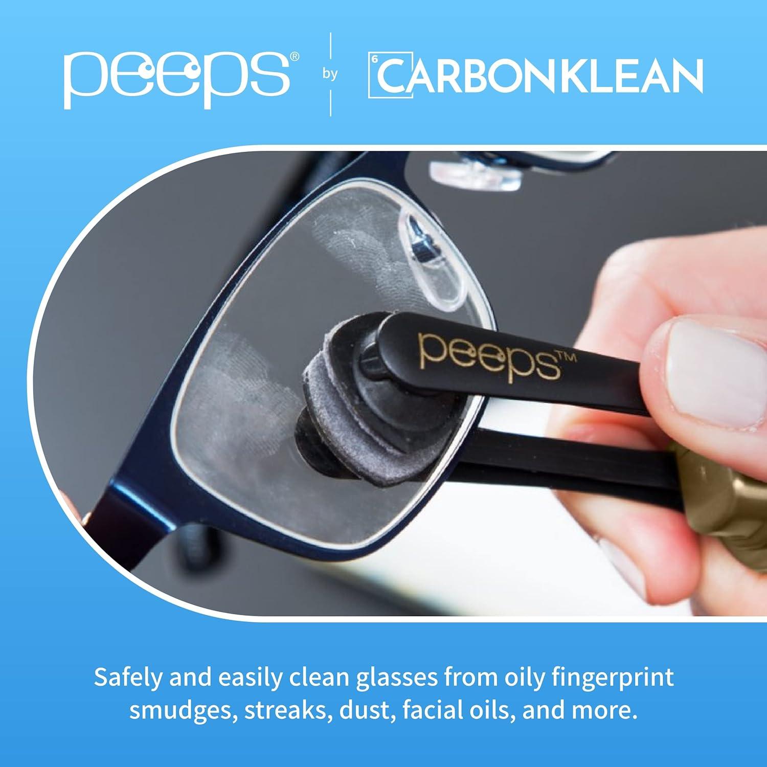 Peeps Eyeglass Cleaner - Carbon Lens Cleaning Tool for Glasses ...