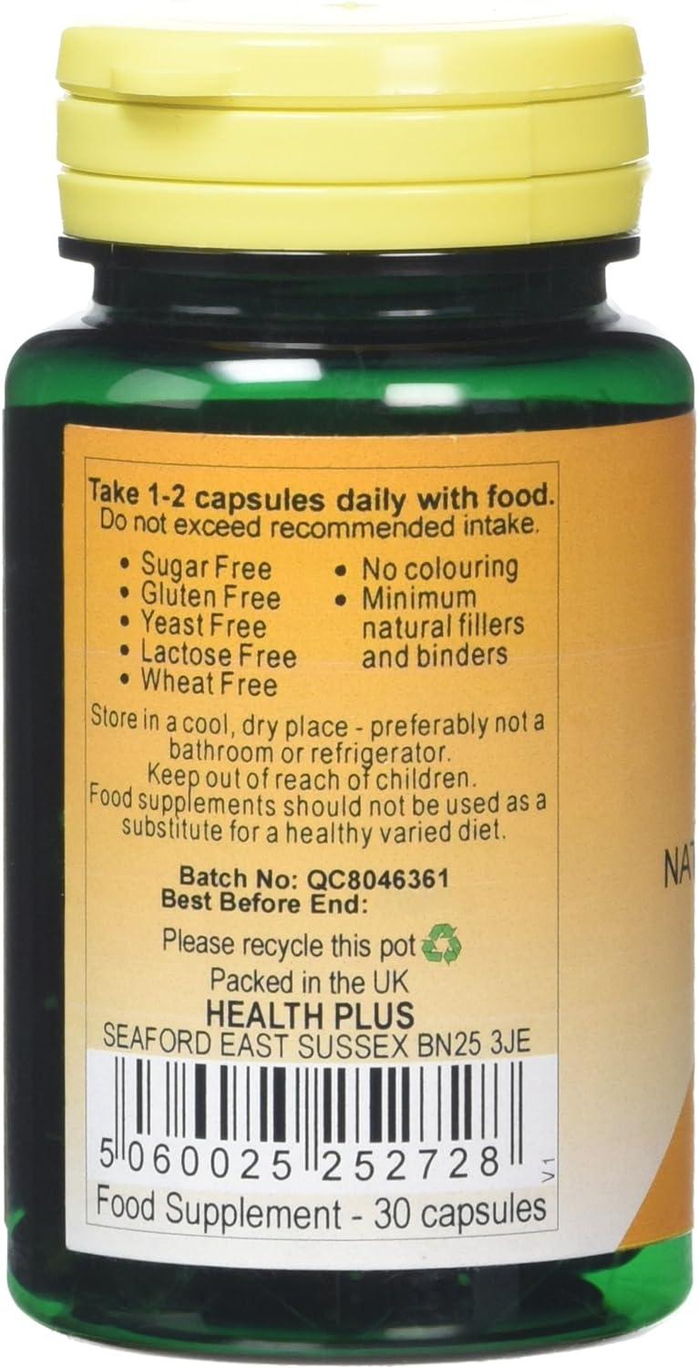 Health Plus E400 Vitamin E Supplement - 30 Gelatin Free Capsules ...