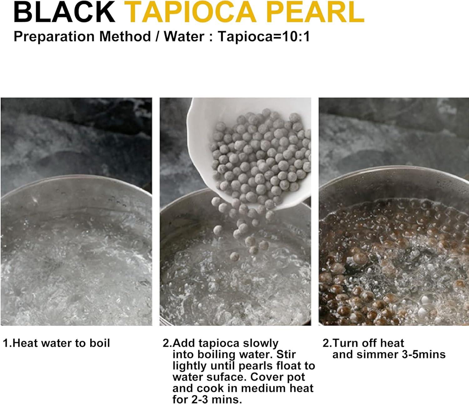 Wu FuYuan Black Tapioca Pearl 1kg - Premium Bubble Tea Ingredients | Buy Now with Express ...