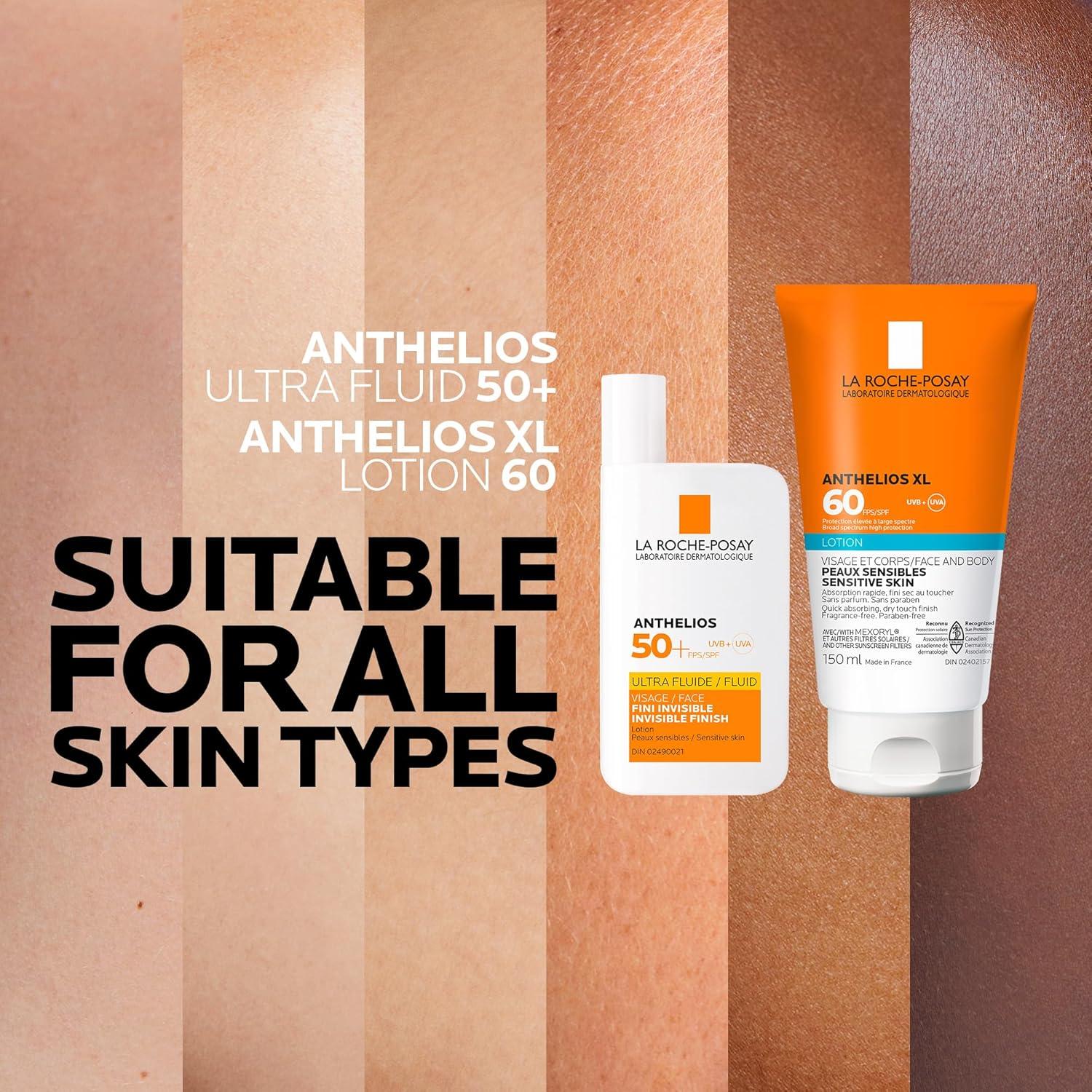 La Roche-Posay Anthelios Face Sunscreen & BUNDLE Broad Spectrum UVA-UVB ...
