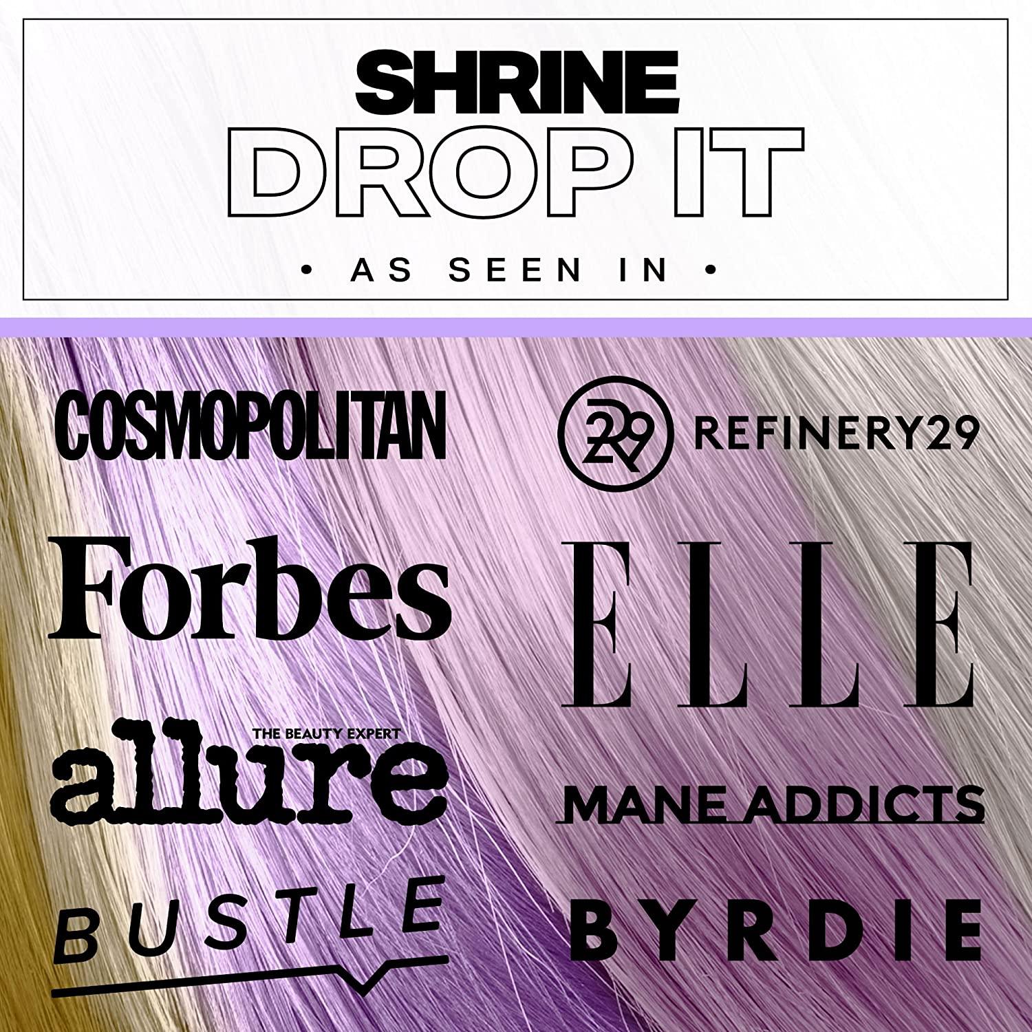 Shrine Drop It White Blonde Toner - Semi-Permanent Hair Color - Vegan ...