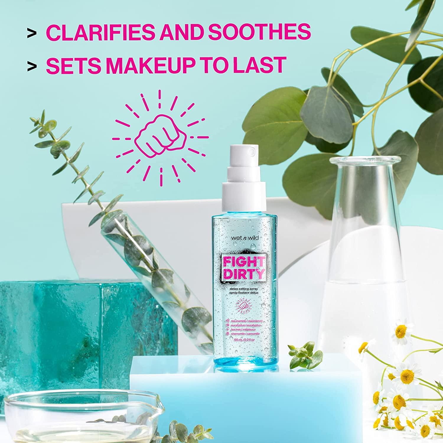 Wet n Wild Fight Dirty Detox Setting Spray for Oily Acne Prone Skin Tea ...