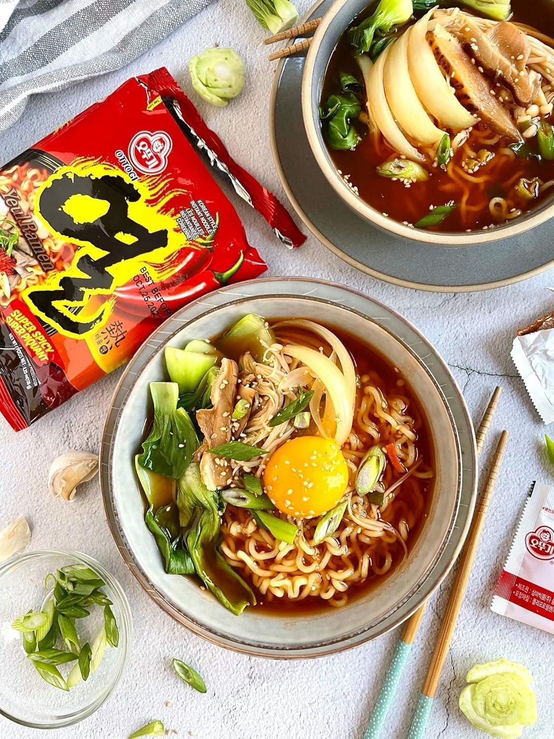 Ottogi YEUL Super Spicy Ramen Ramyun Korean Instant Noodles 120g (5 ...