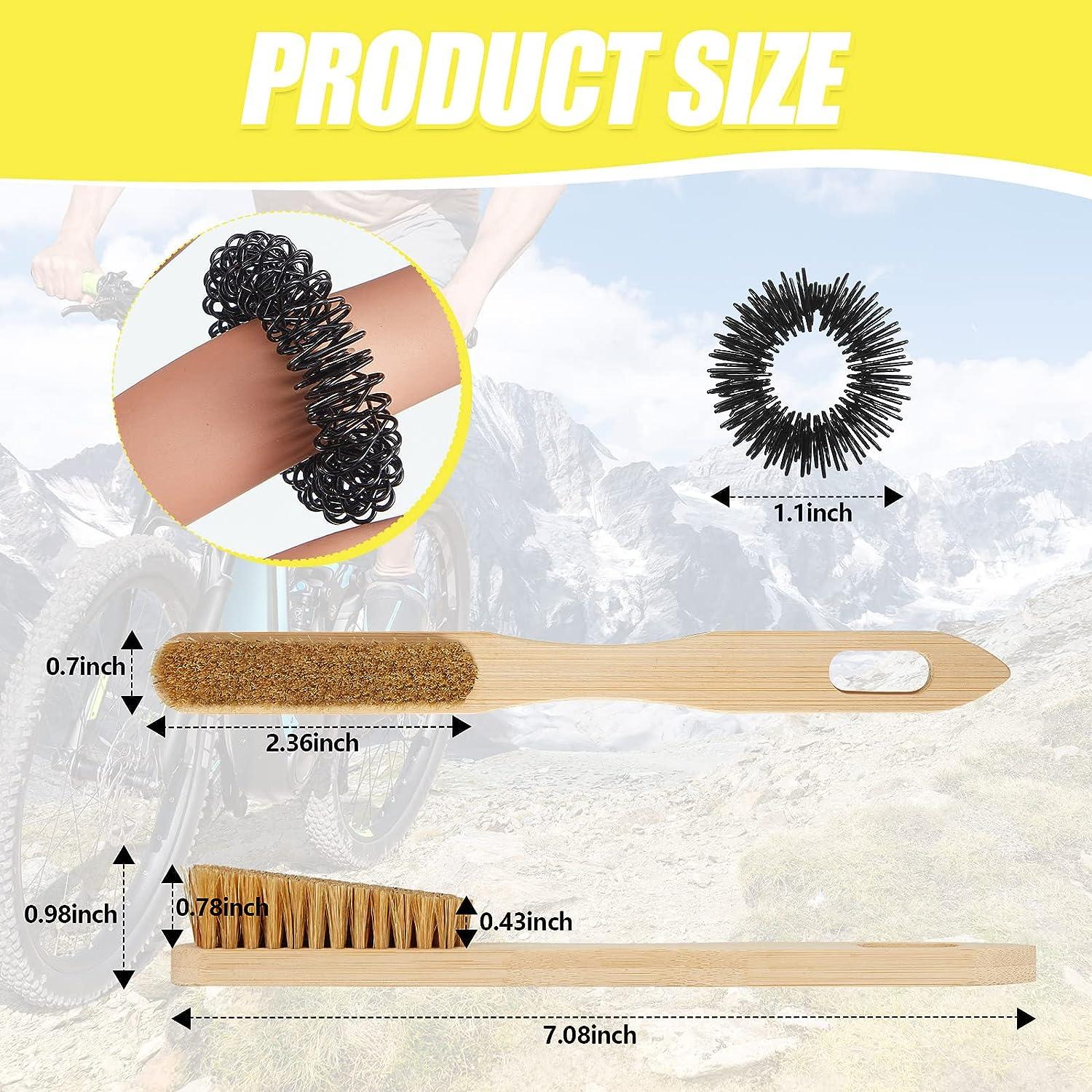 Meanplan 8-Piece Climbing Brush & Sensory Rings Set with Boar's Hair ...