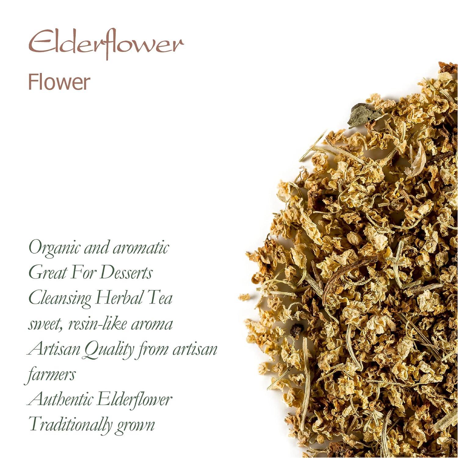 Organic Elderflower Tea - Holunder Flowers Herbal Tea - 100g - Sambucus ...