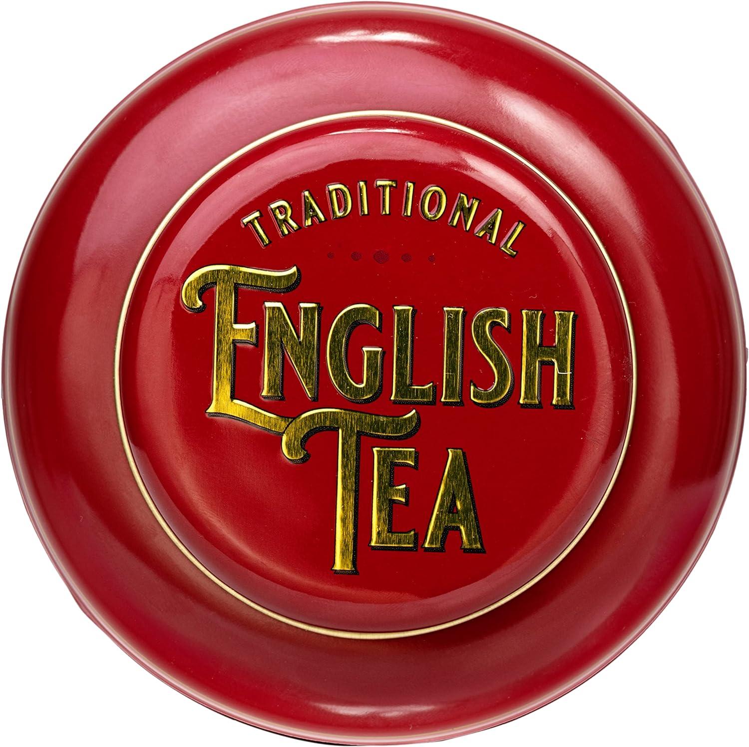 New English Teas Vintage Victorian Dark Red Tea Caddy - 80 English ...