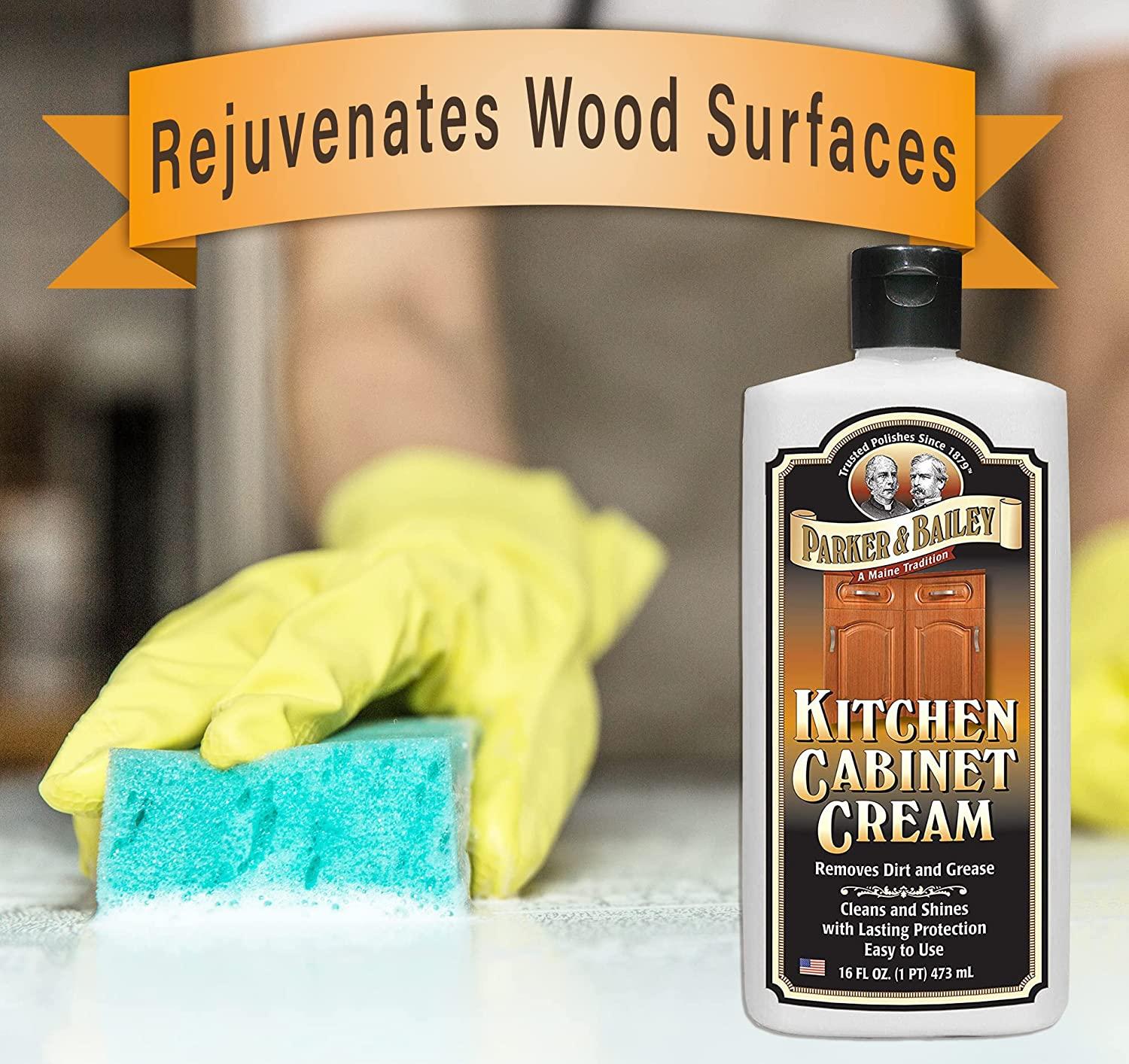 Parker and Bailey Kitchen Cabinet Cream 16 oz - Wood Cleaner and Grease ...