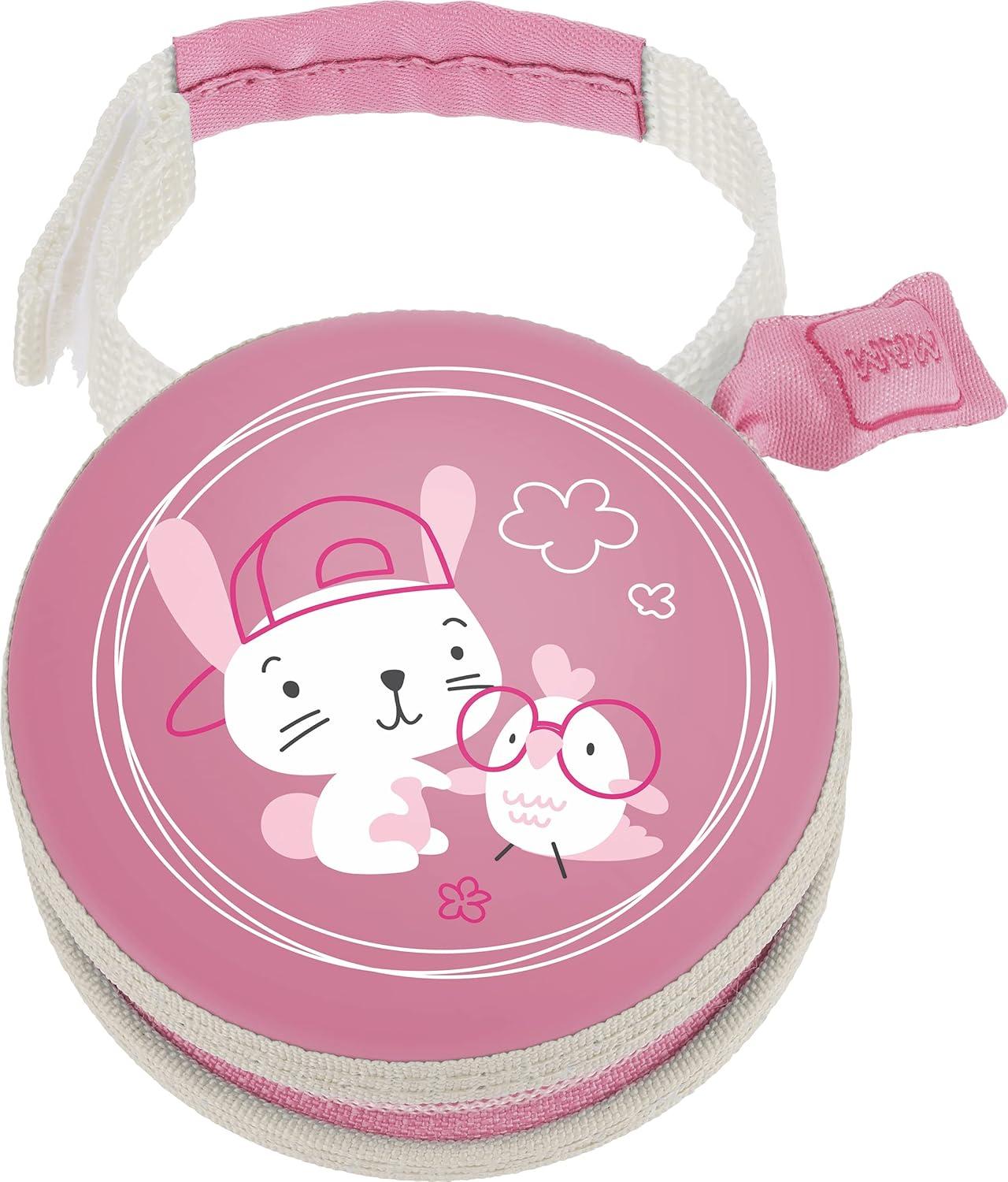 MAM POD Pacifier Pocket - Pink Rabbit | Store 2 Pacifiers with Velcro ...