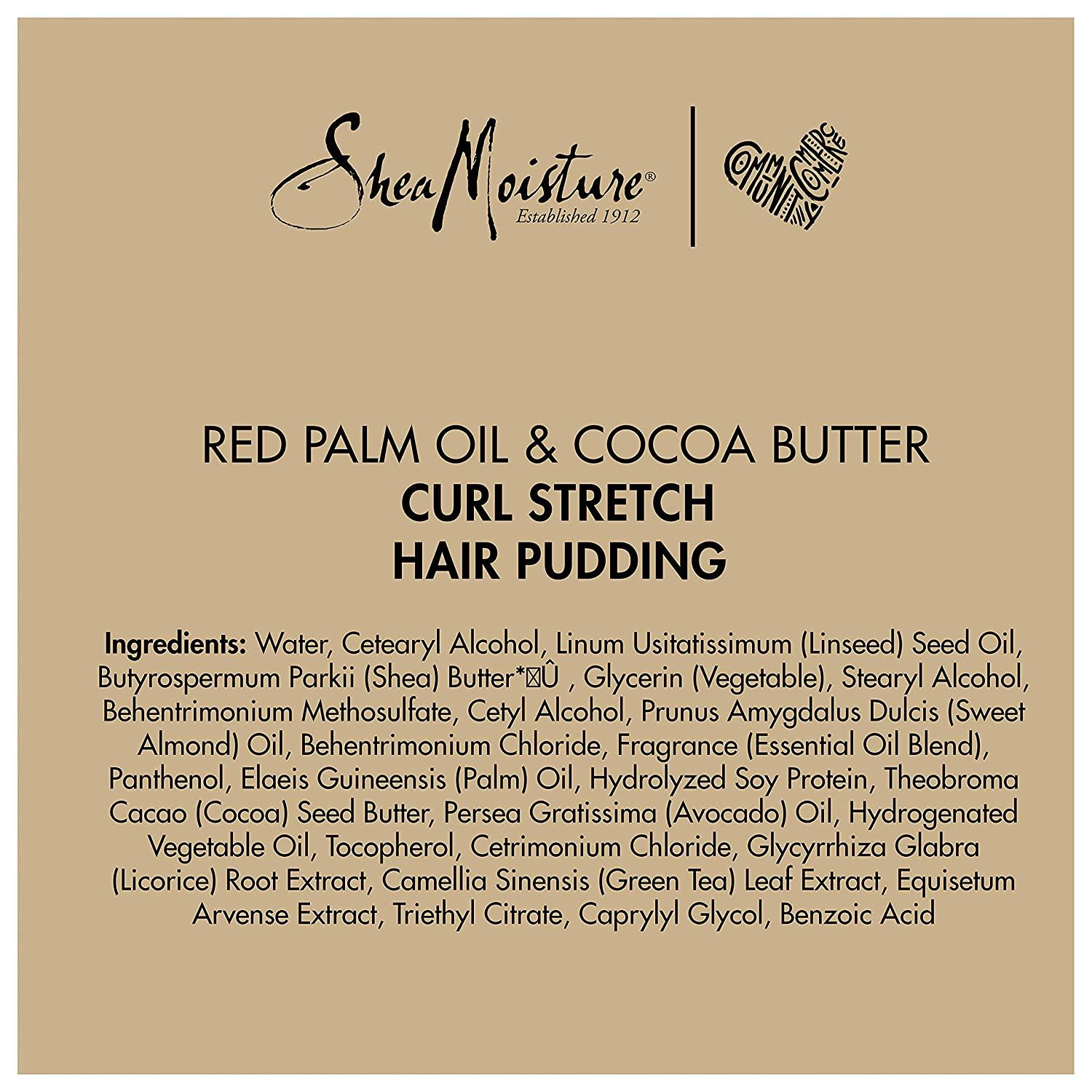 SheaMoisture Curl Stretch Pudding 11.5 oz - Red Palm Oil, Cocoa Butter ...