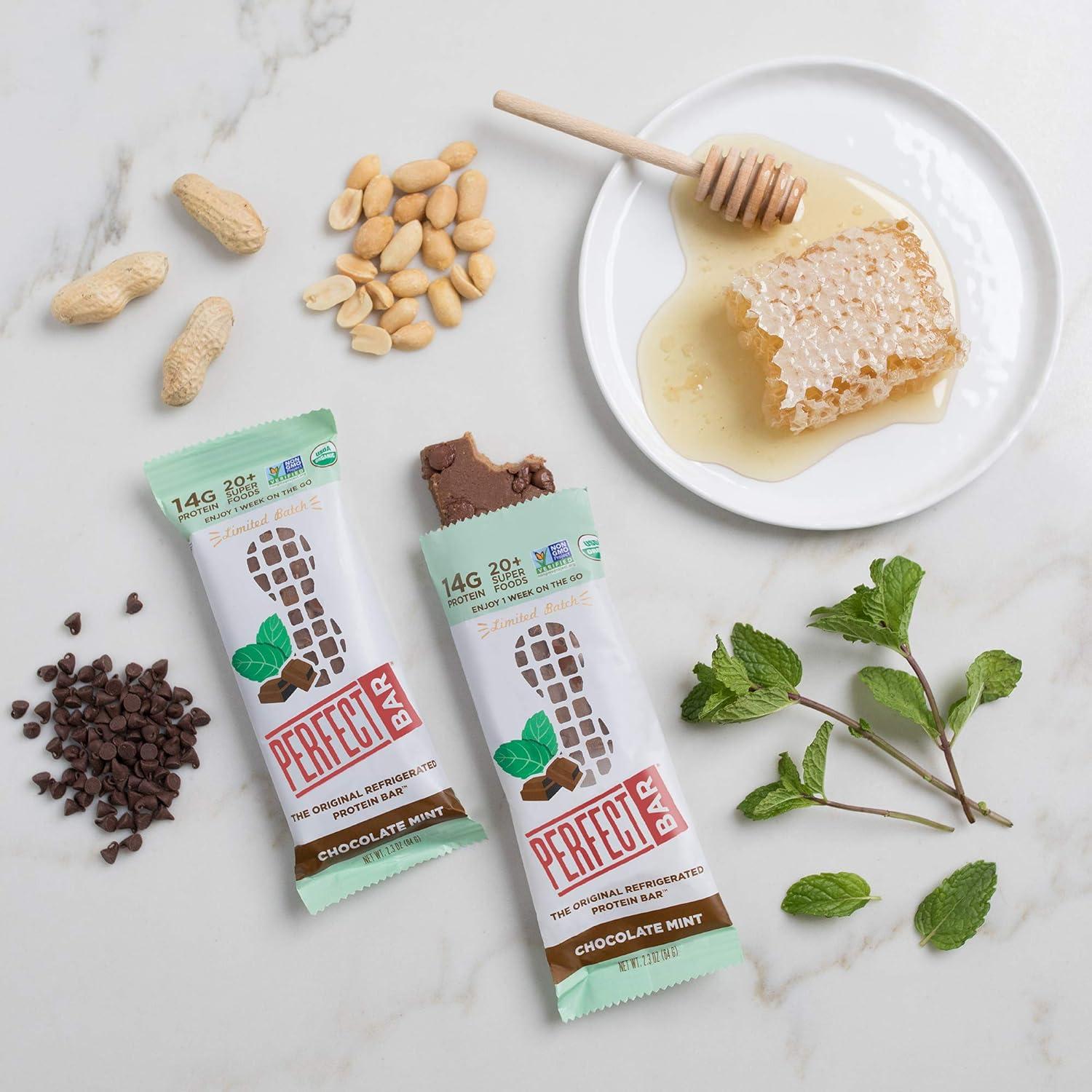 Perfect Bar Original Chocolate Mint Protein Bars - 2.3 Oz (24 Count ...