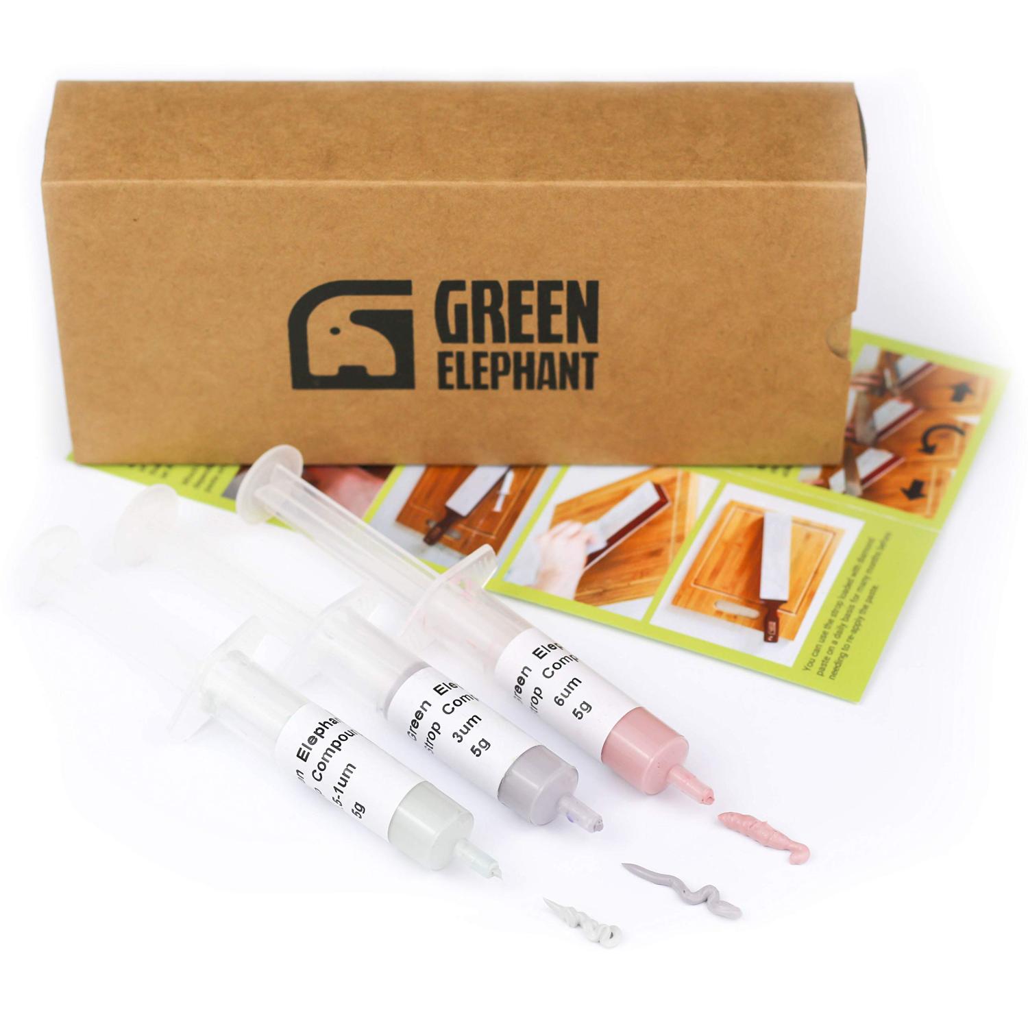 Diamond Strop Paste Set - 3 Tubes (3x5g) for Razor Sharp Knives ...