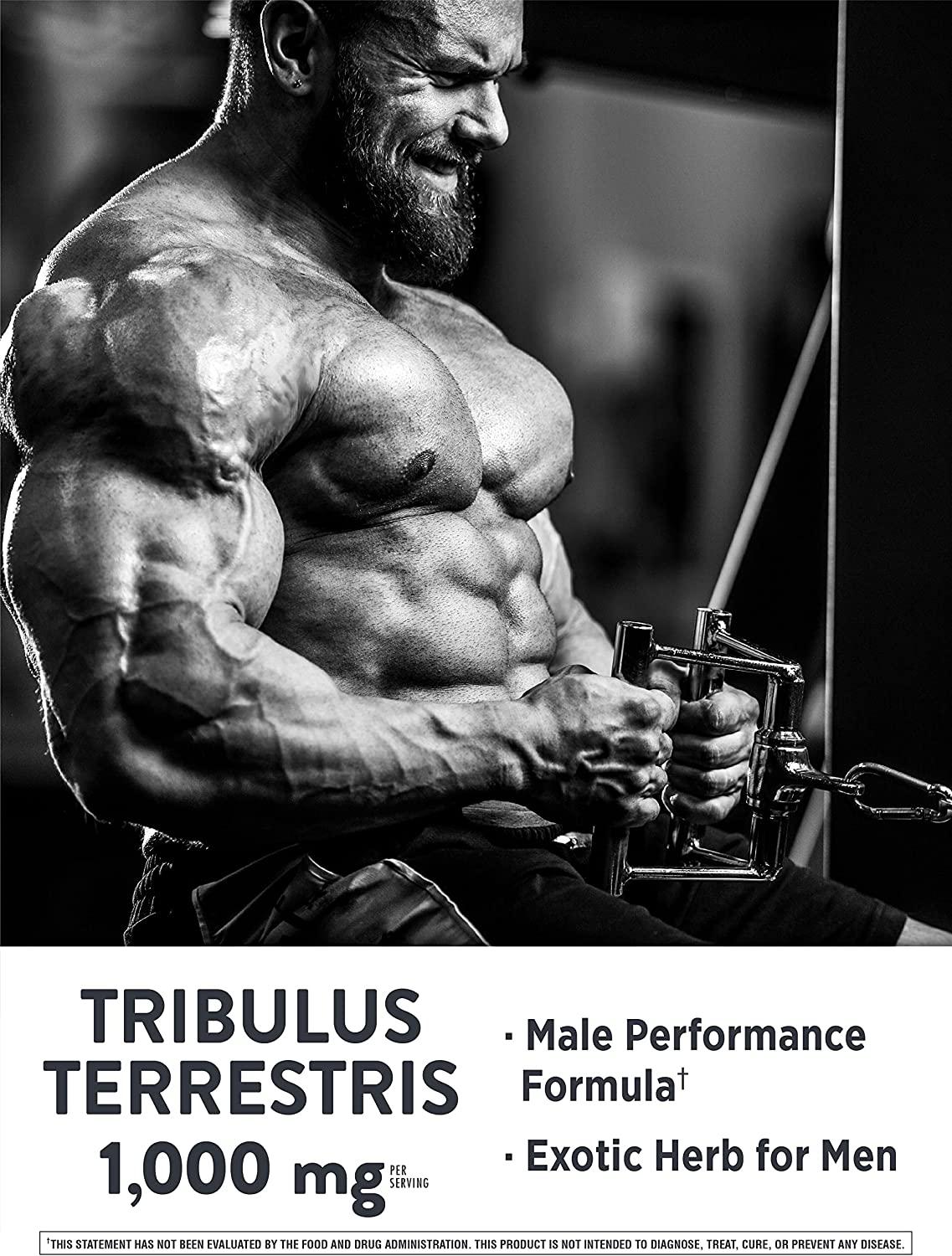 Organic Tribulus Terrestris 1000mg Male Performance Formula - 100 ...