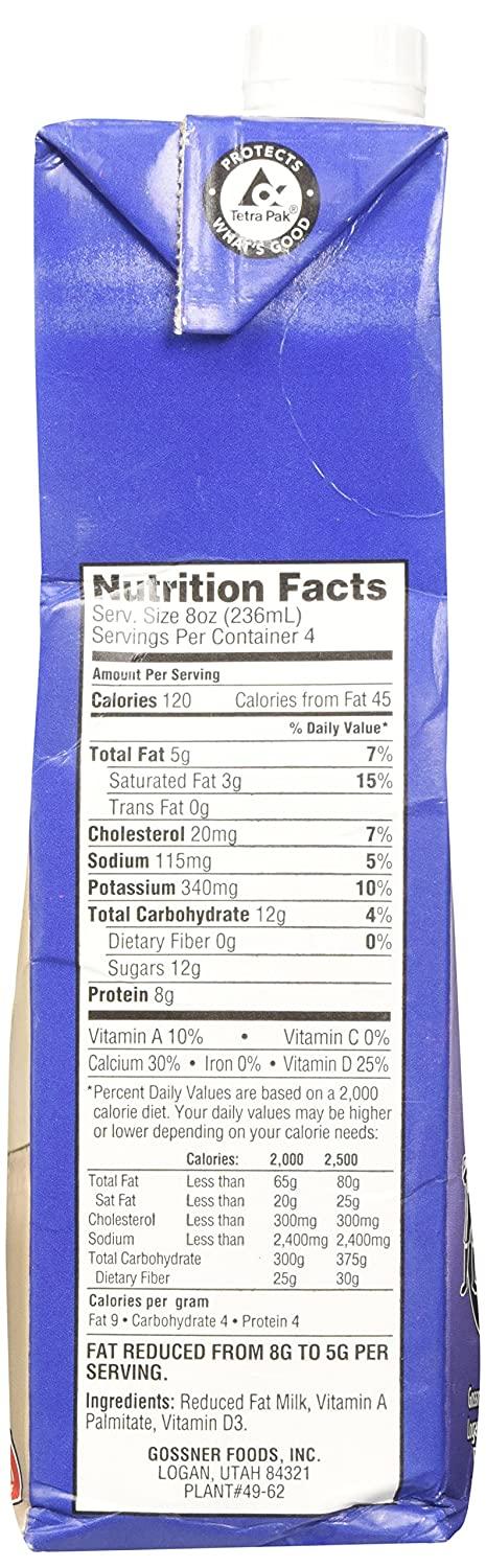 Gossner Foods 2% Reduced Fat Shelf Stable Milk - 32 Oz Carton | Buy Now ...