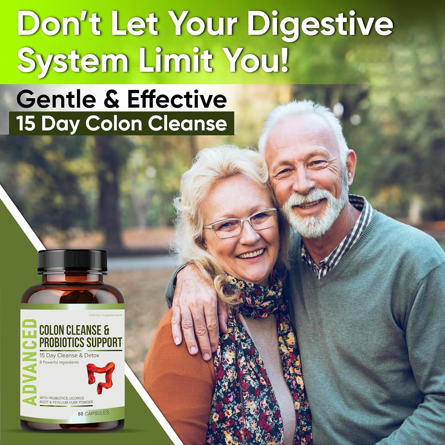 15 Day Colon Cleanse with Probiotics - Advanced Detox for Gut Health ...