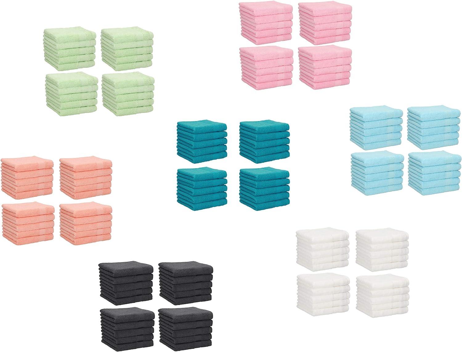 Betz 20 Piece Face Cloth Set Neapel 100% Cotton - Anthracite - 30 x 30 ...