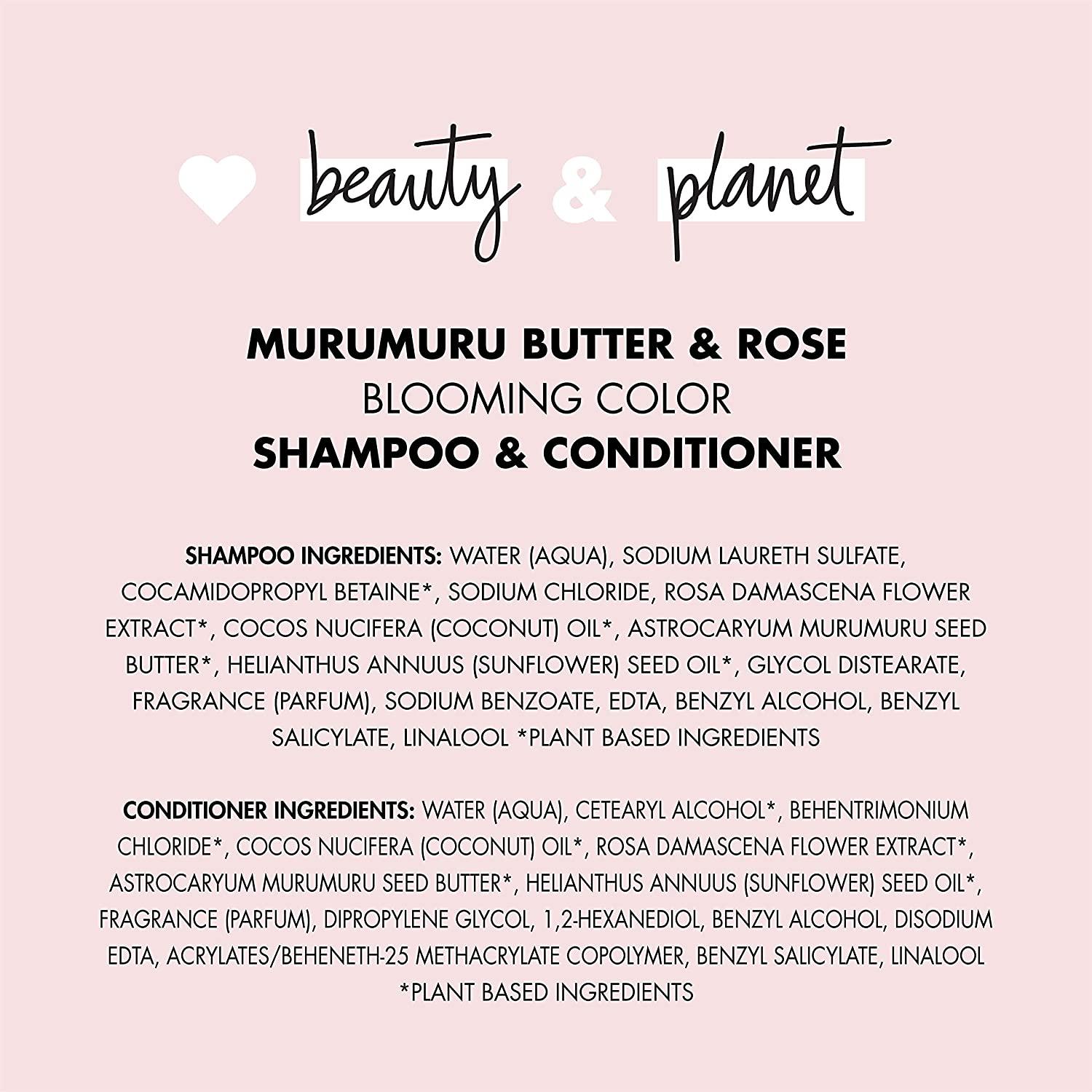 Love Beauty and Planet Color-Treated Hair Shampoo & Conditioner Set ...