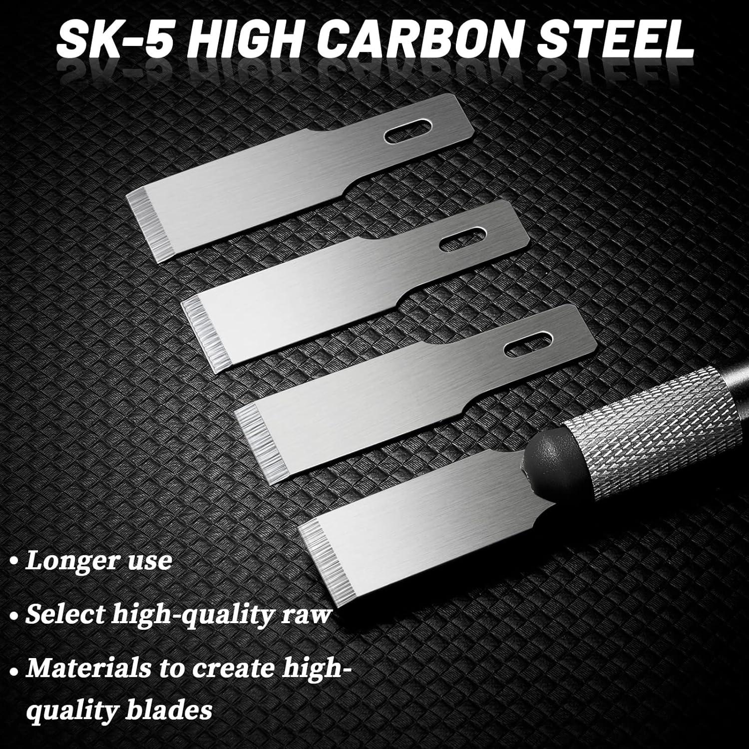 Size 18 Chiseling Blades SK5 Knife Blades No Handles Knife Square Blade ...