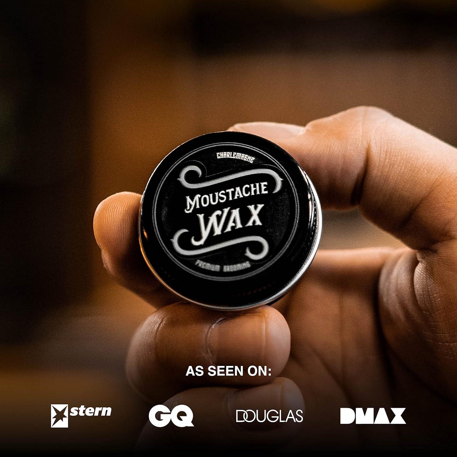 Charlemagne Strong Moustache Wax with Beeswax - Beard Wax for Men ...