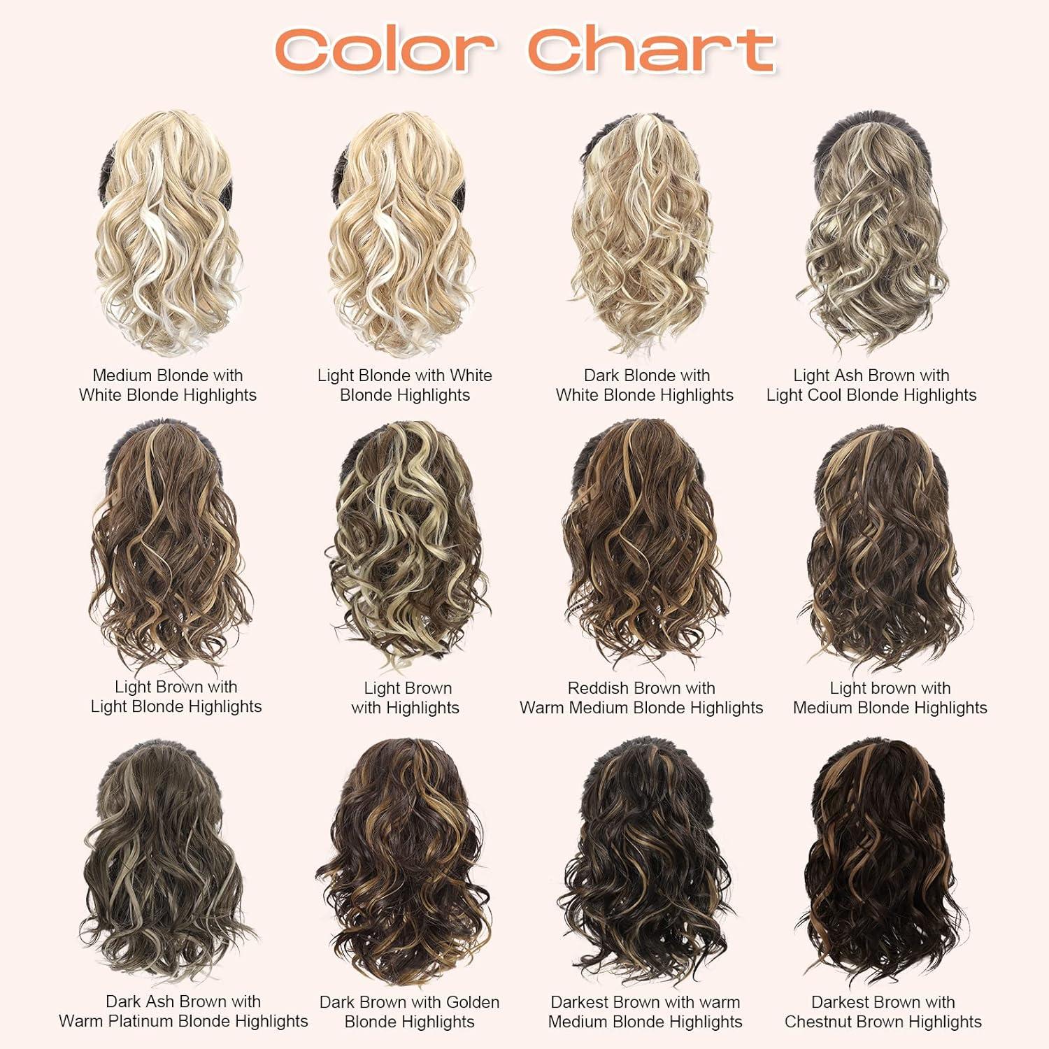 blonde highlight chart