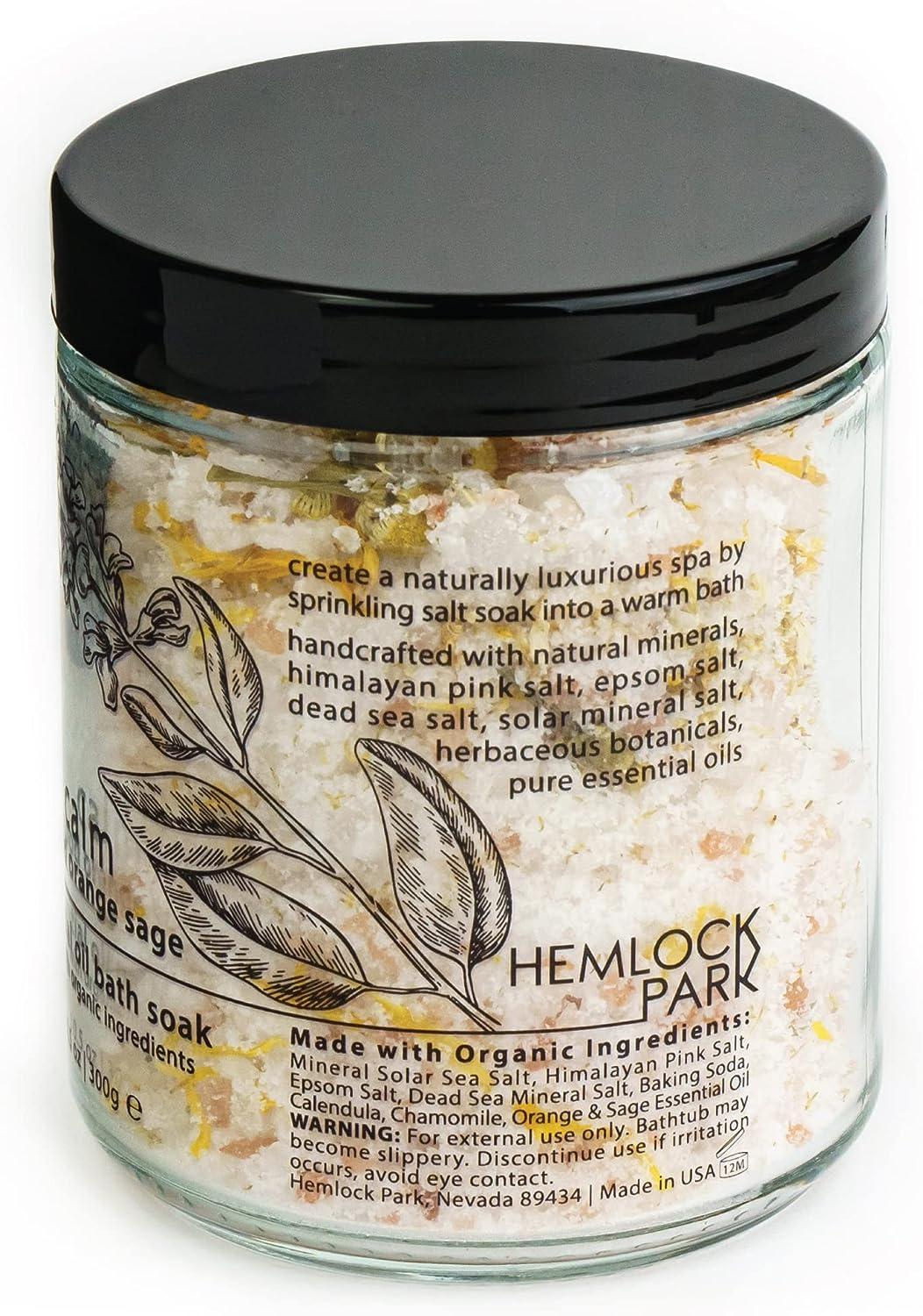 Hemlock Park Natural Essential Oil Bath Soak | Soothing Mineral Sea ...