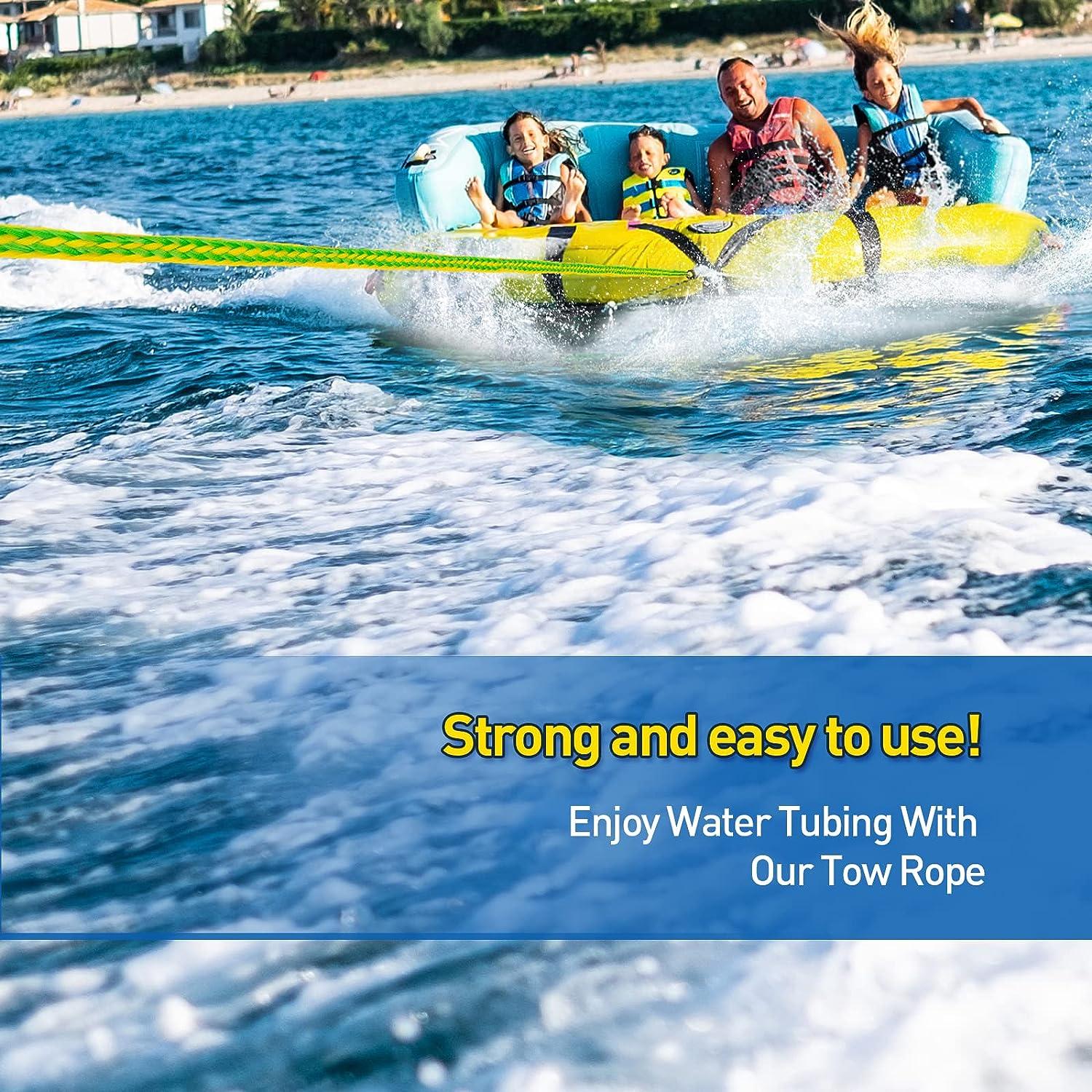 Botepon 60ft Tow Rope for Tubing - Ideal for Towable Tubes, Boating ...