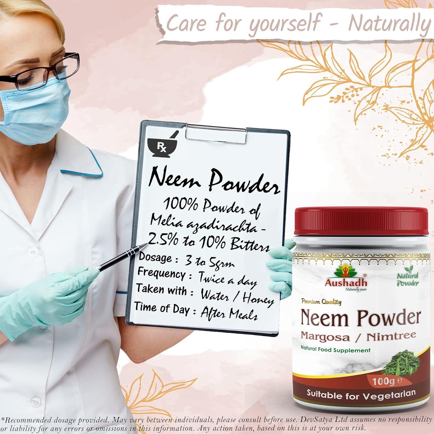 Organic Neem Powder - Natural Margosa for Hair and Skin Care | Buy Now ...