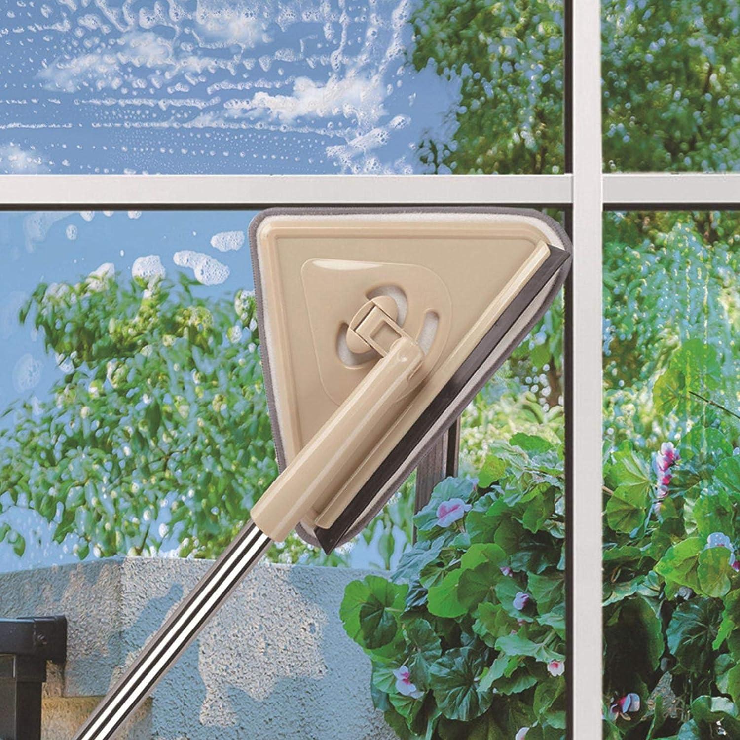 Mini Triangle Deep Cleaning Mop - 360 Degree Rotatable Window Cleaner ...