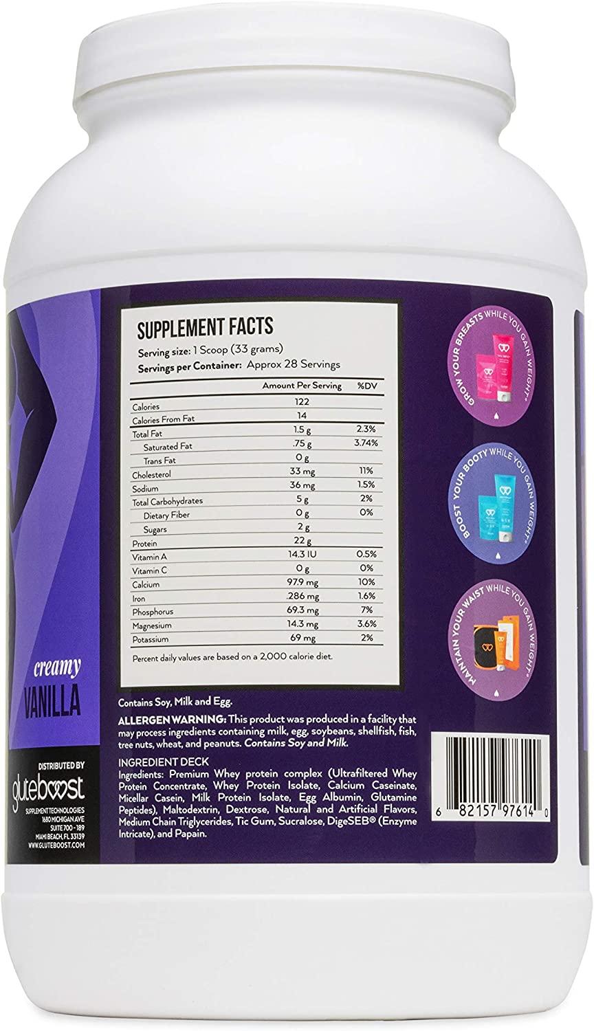 Gluteboost ThickFix Combo Kit: Natural Curve Enhancement Protein Shake ...