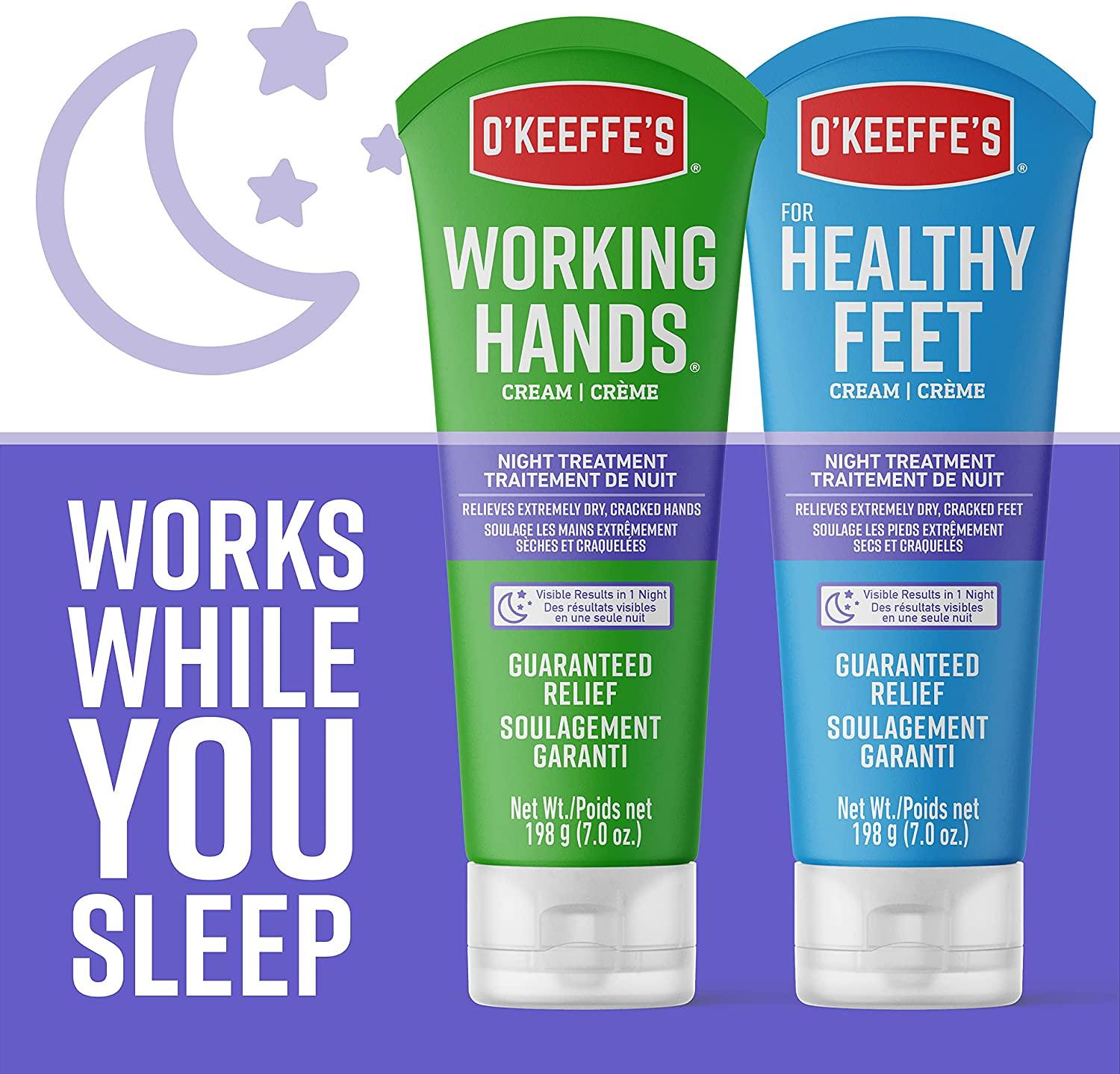 O'Keeffe's Working Hands Night Treatment Hand Cream 7 oz Tube ...
