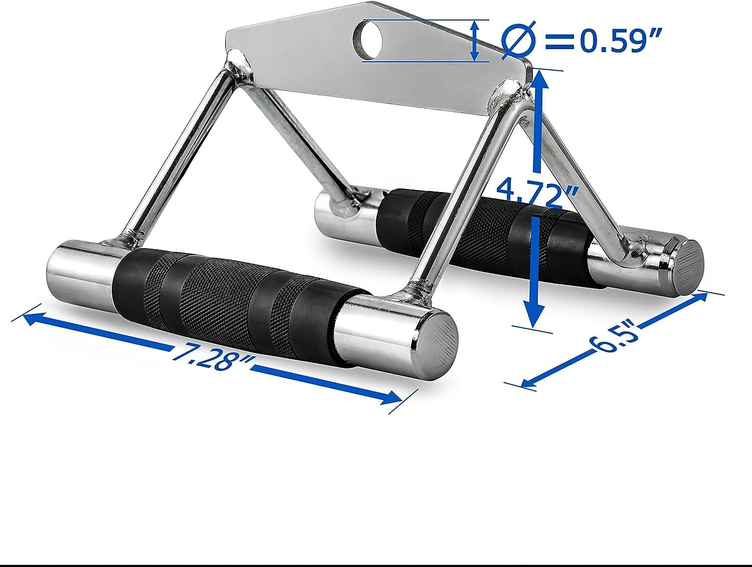 Clothink Cable Machine Handle Set- Rowing & Pull Down Exercise Handles ...