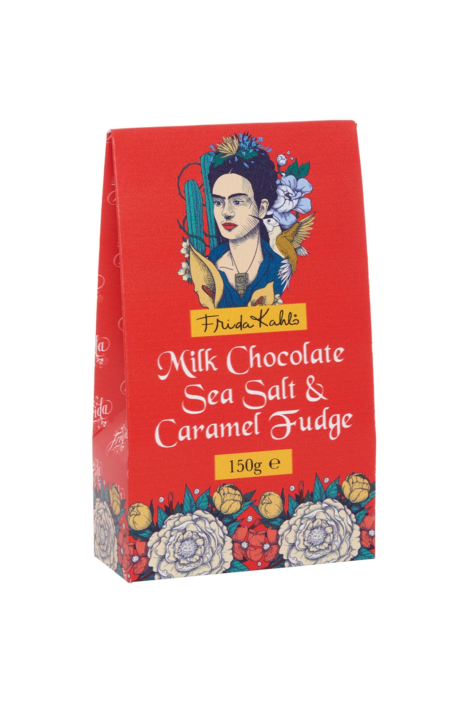 Frida Kahlo | Milk Chocolate Sea Salt & Caramel Fudge Gift Carton 150 g ...