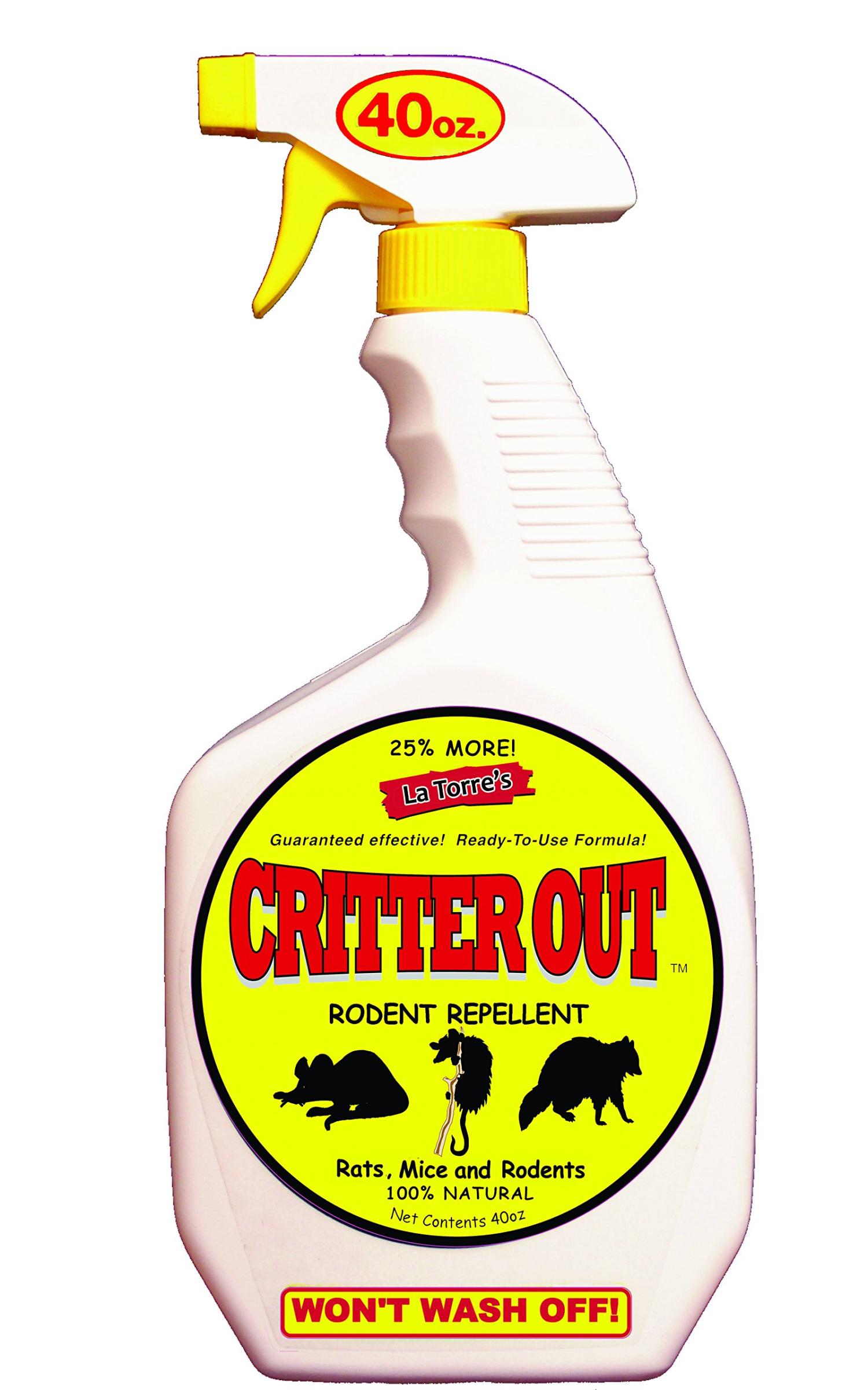 Peppermint Oil Rodent Repellent | Critter Out 40oz Ready To Use ...
