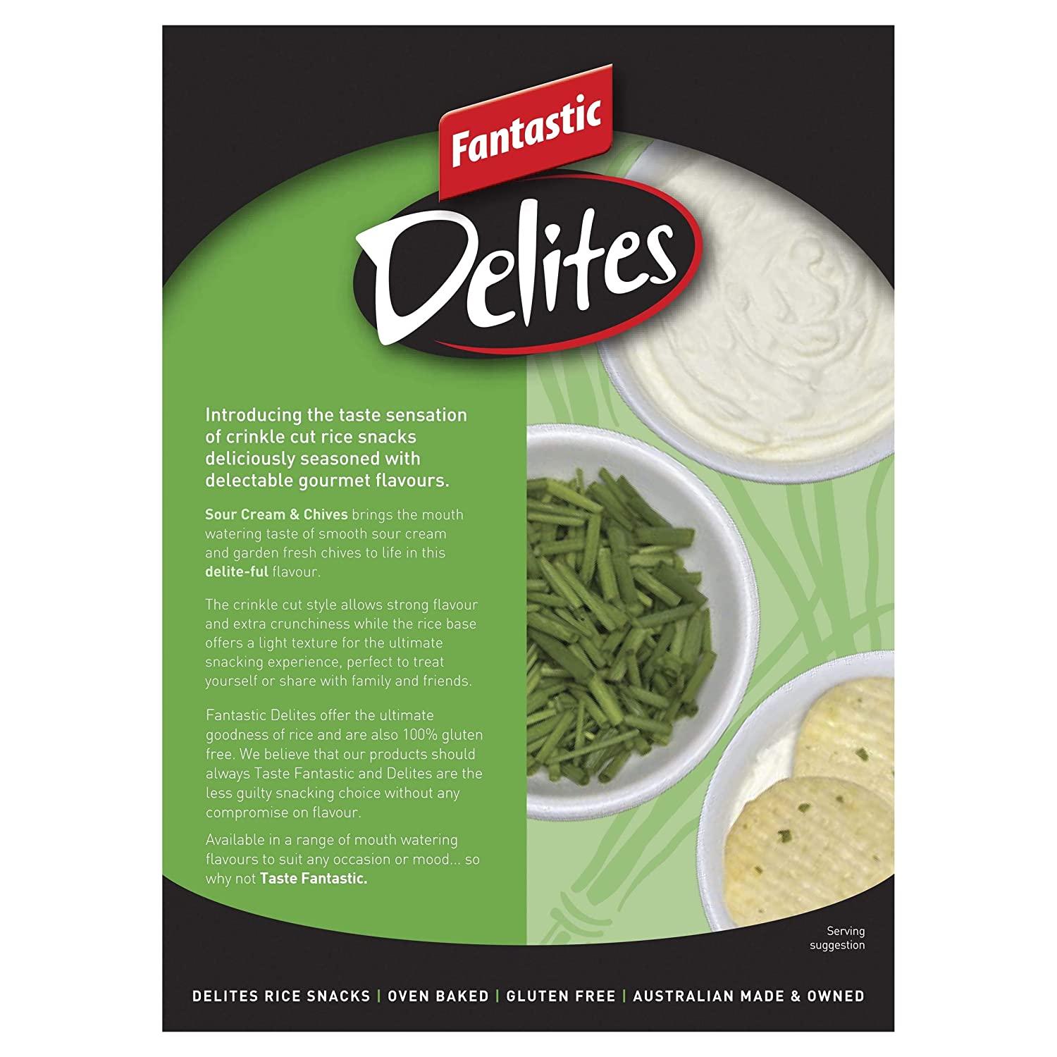 Fantastic Delites Sour Cream & Chives 100g - Delicious Snack Option ...