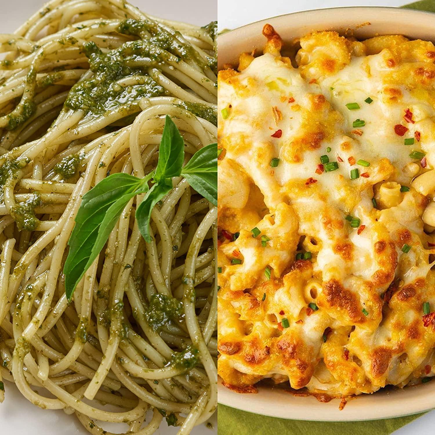 Fiber Gourmet Pasta Variety Pack - Spaghetti, Rotini, Penne, Elbows ...