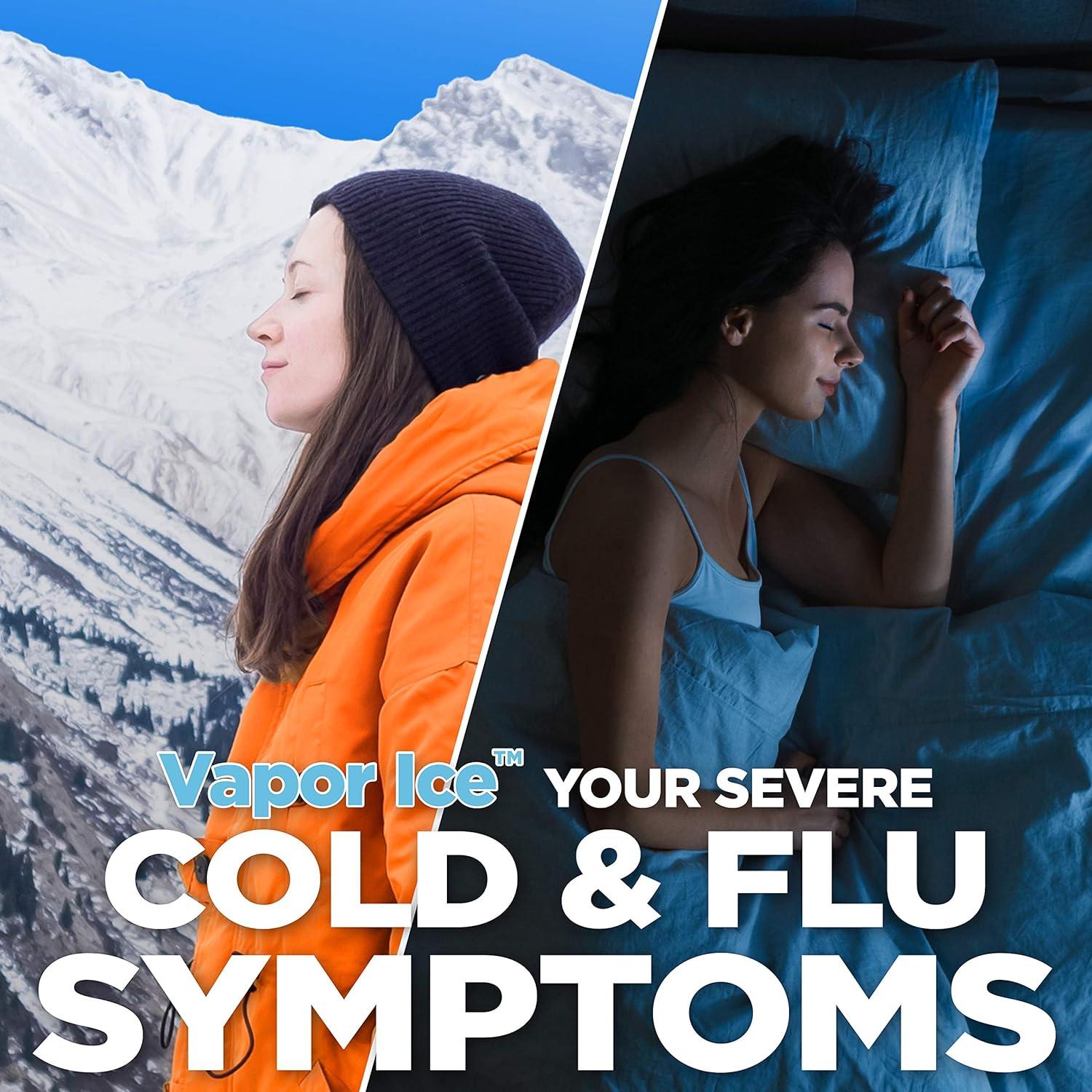 Amazon Basic Care Vapor Ice Daytime and Nighttime Severe Cold and Flu ...