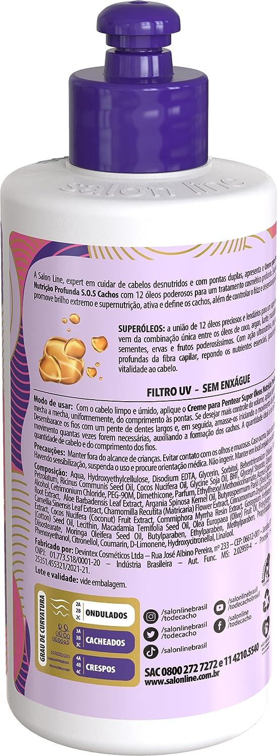 SOS Curls: Salon Line Nourishing Super Oils Combing Cream 300ml - Best ...